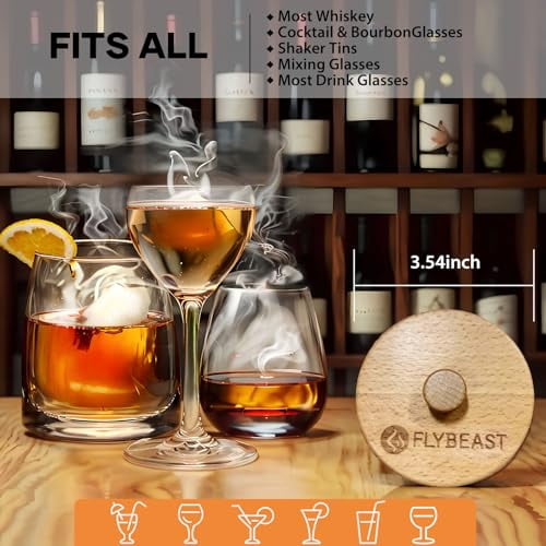 Cocktail Smoker Kit with Torch,6 Flavors of Wood Chips for Whiskey ...