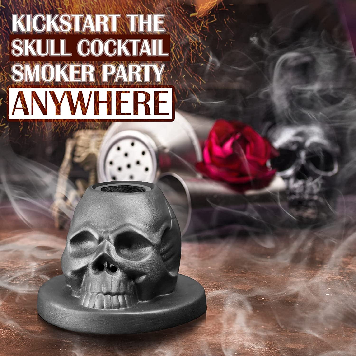 Cocktail Smoker Kit with Torch, Whiskey Smoker Infuser Kit with Gift ...