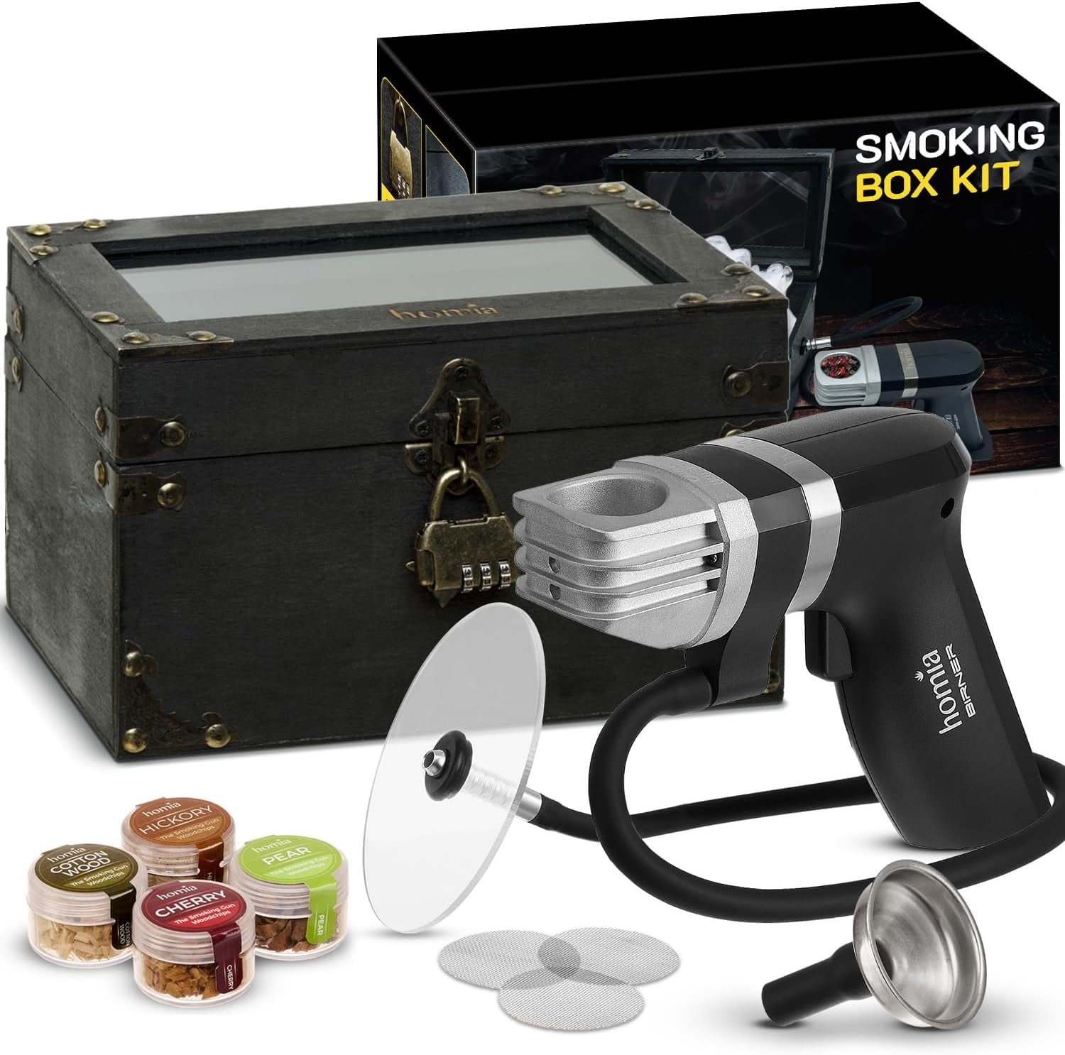 Cocktail Smoker Smoke Infuser Birner PRO - Smoke Box Kit, 12 PCS ...