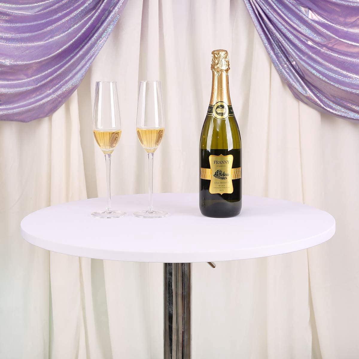 Cocktail Spandex Round Tablecloth Fitted Stretchable Table Cap 24 Inch ...