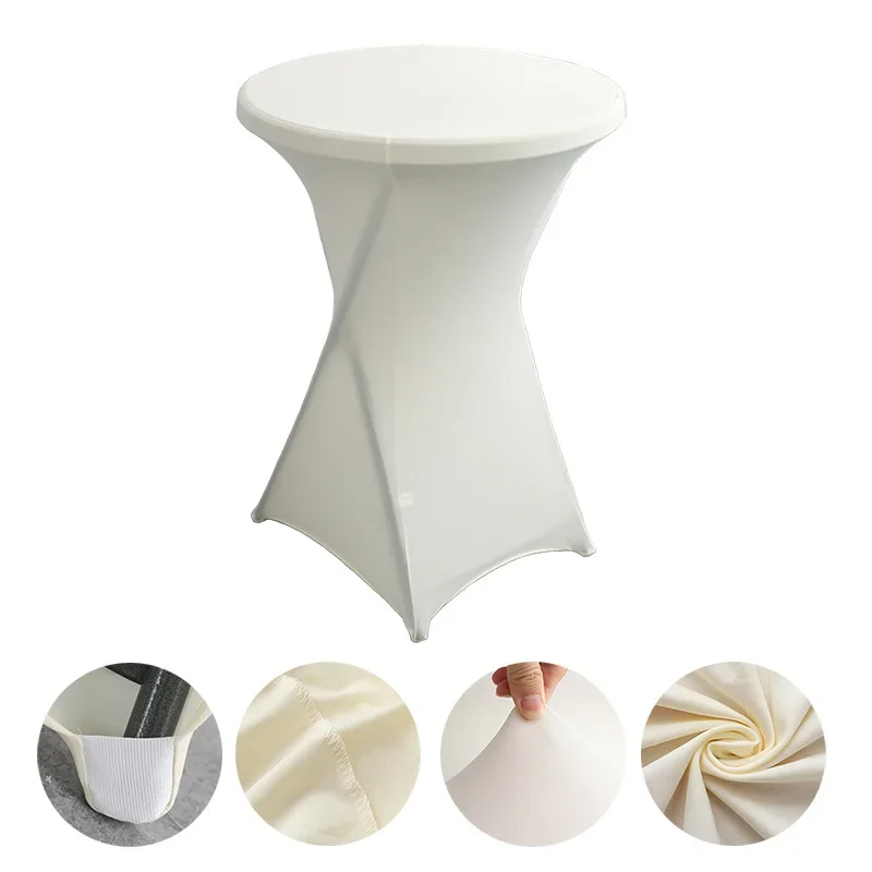 Cocktail Spandex Table Covers Wedding Party Decoration Cloth High Bar ...