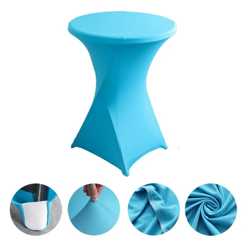 Cocktail Spandex Table Covers Wedding Party Decoration Cloth High Bar ...