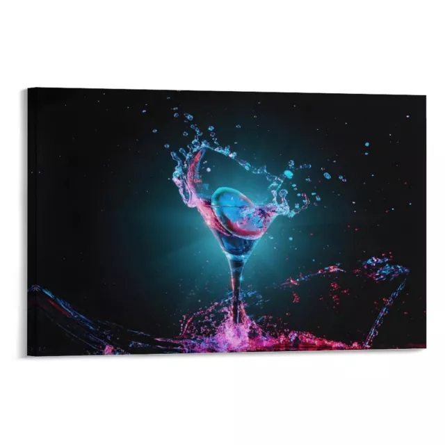 Cocktail Splash Poster Aesthetic Art Modern Landscaping NO FRAMED ...