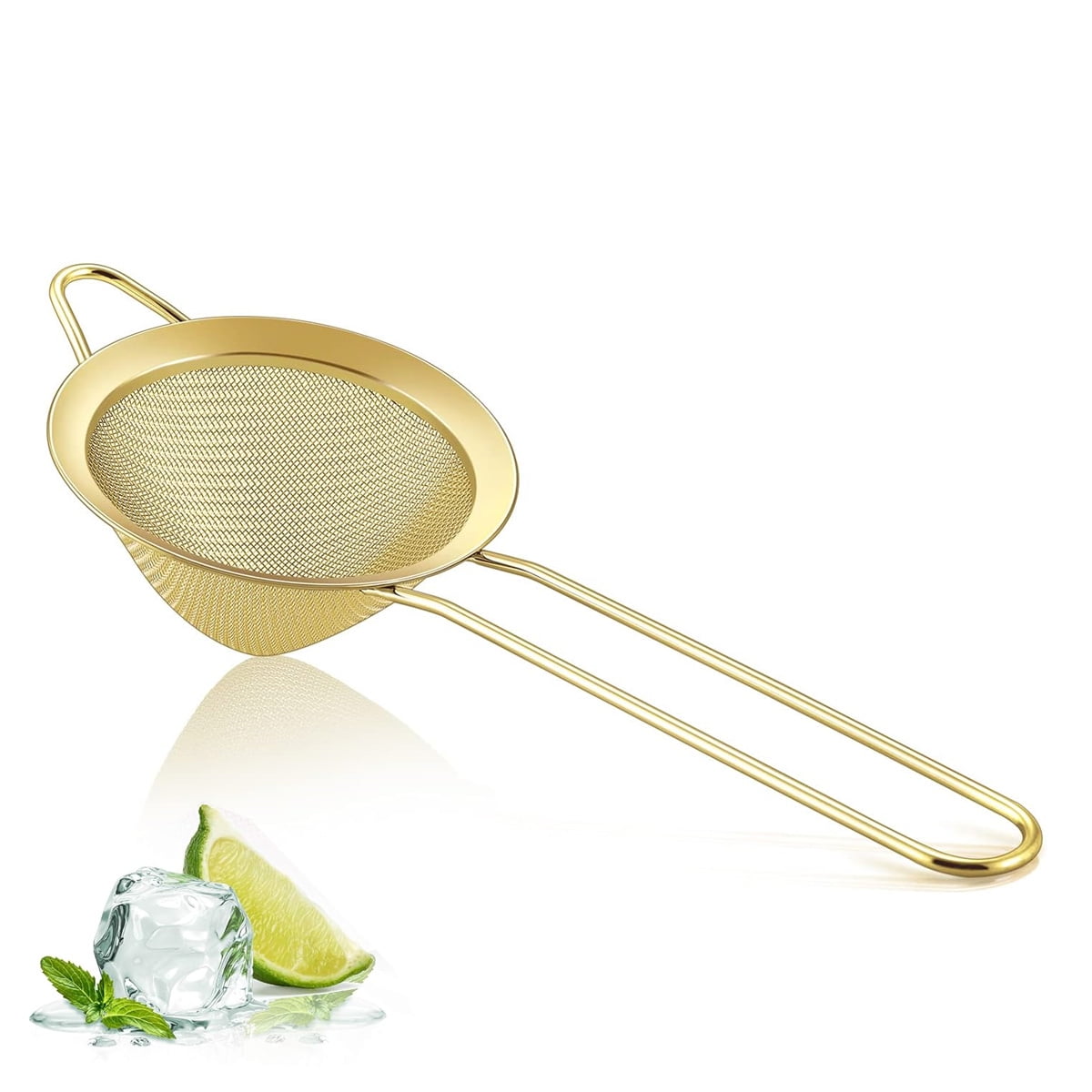 Cocktail Strainer Stainless Steel Fine Mesh Sieve Professional Bar Tool ...