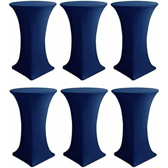 Cocktail Table Covers, 6 Pack - Fitted Stretch Spandex Square Corners ...