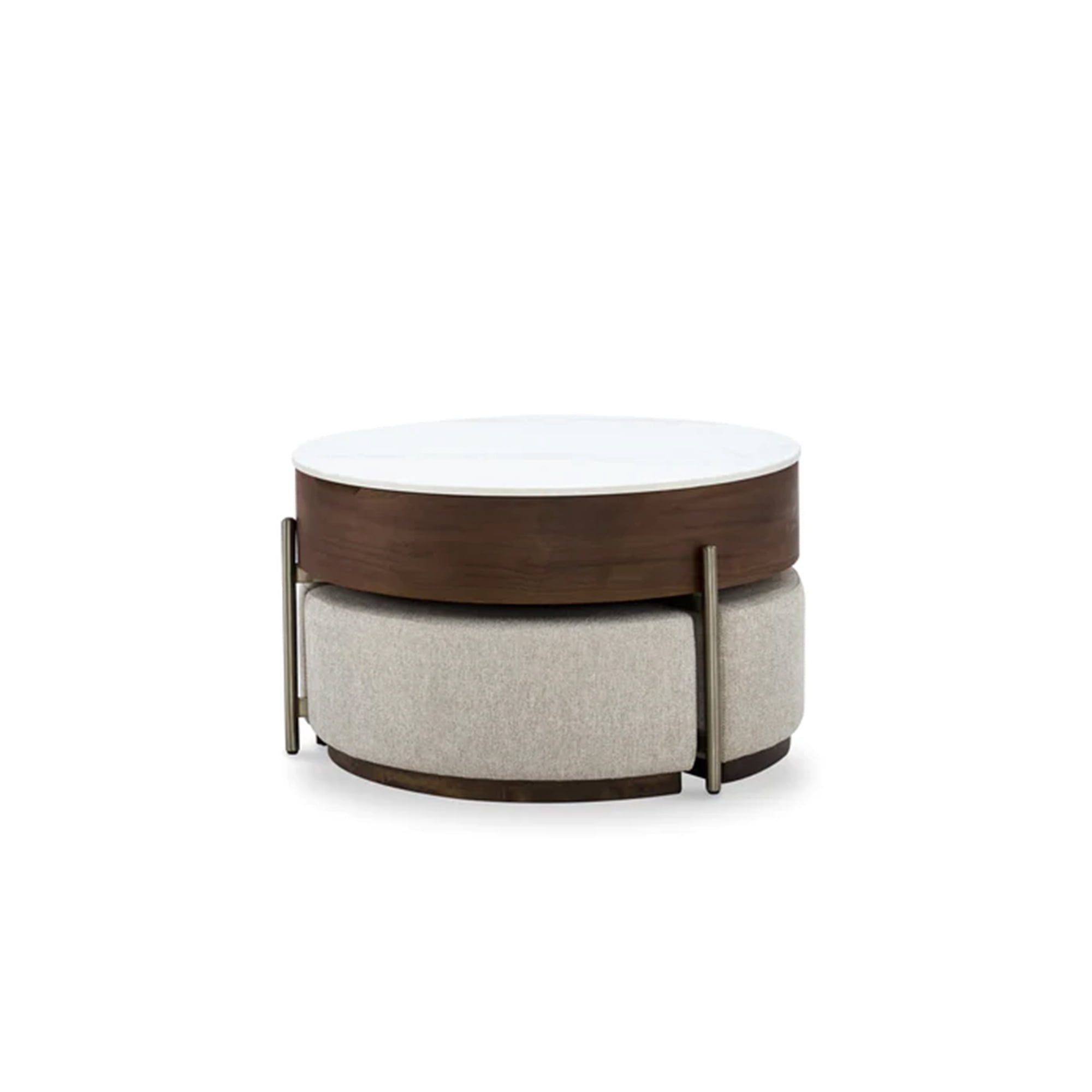 Cocktail Table Under With Ulphostered Stools - Walmart.com