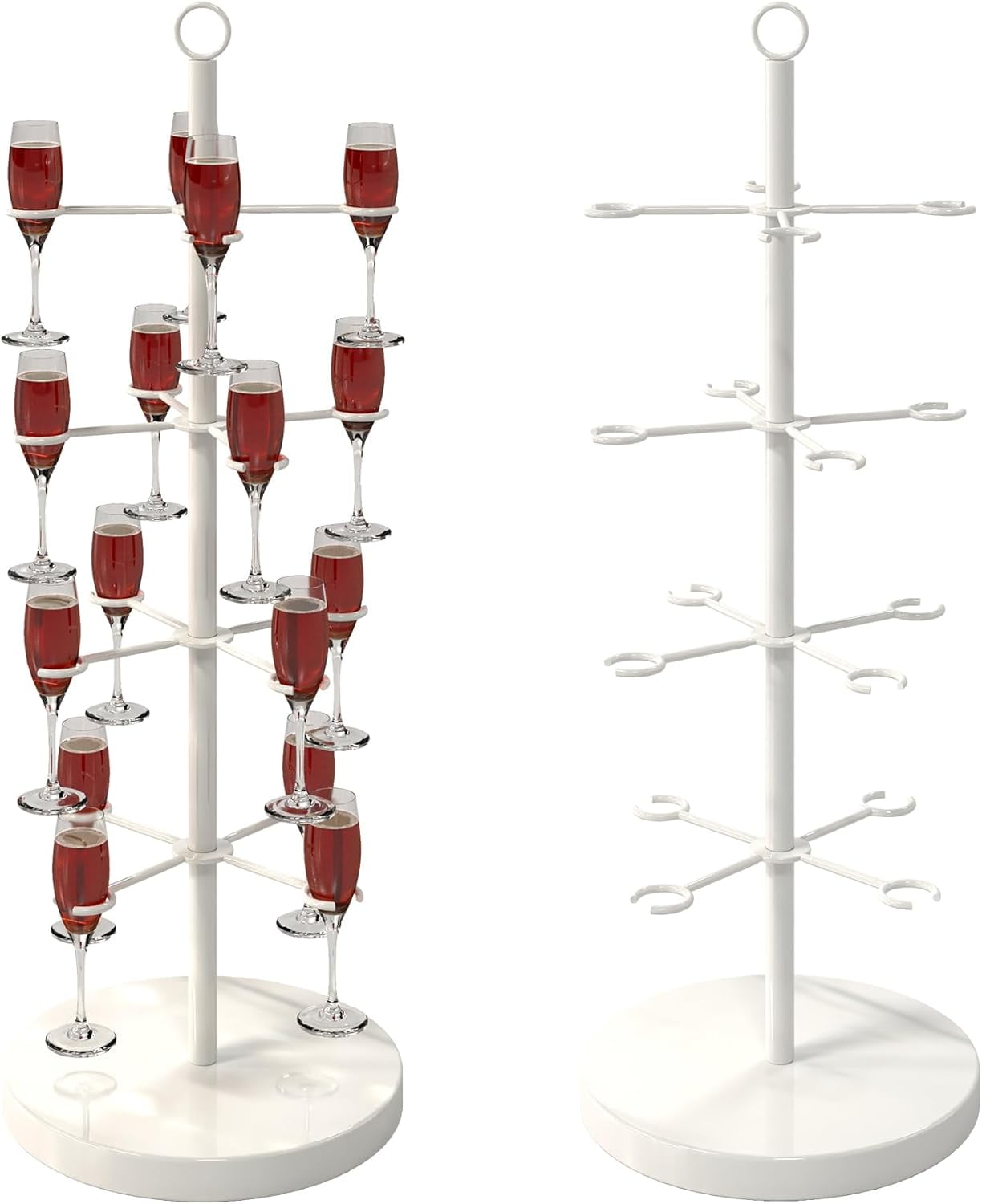 Cocktail Tree Stand, 2 Pcs Cocktail Stand, Champagne Tower with 16 ...