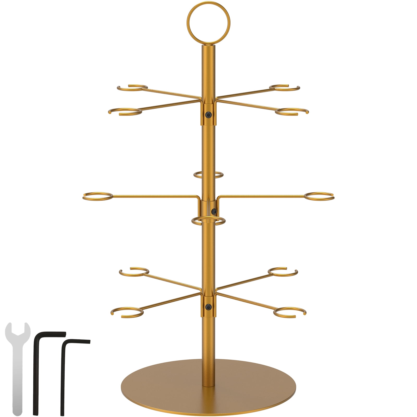 Cocktail Tree Stand 3 Tiers Champagne Display Stand 12 Holders Wine ...