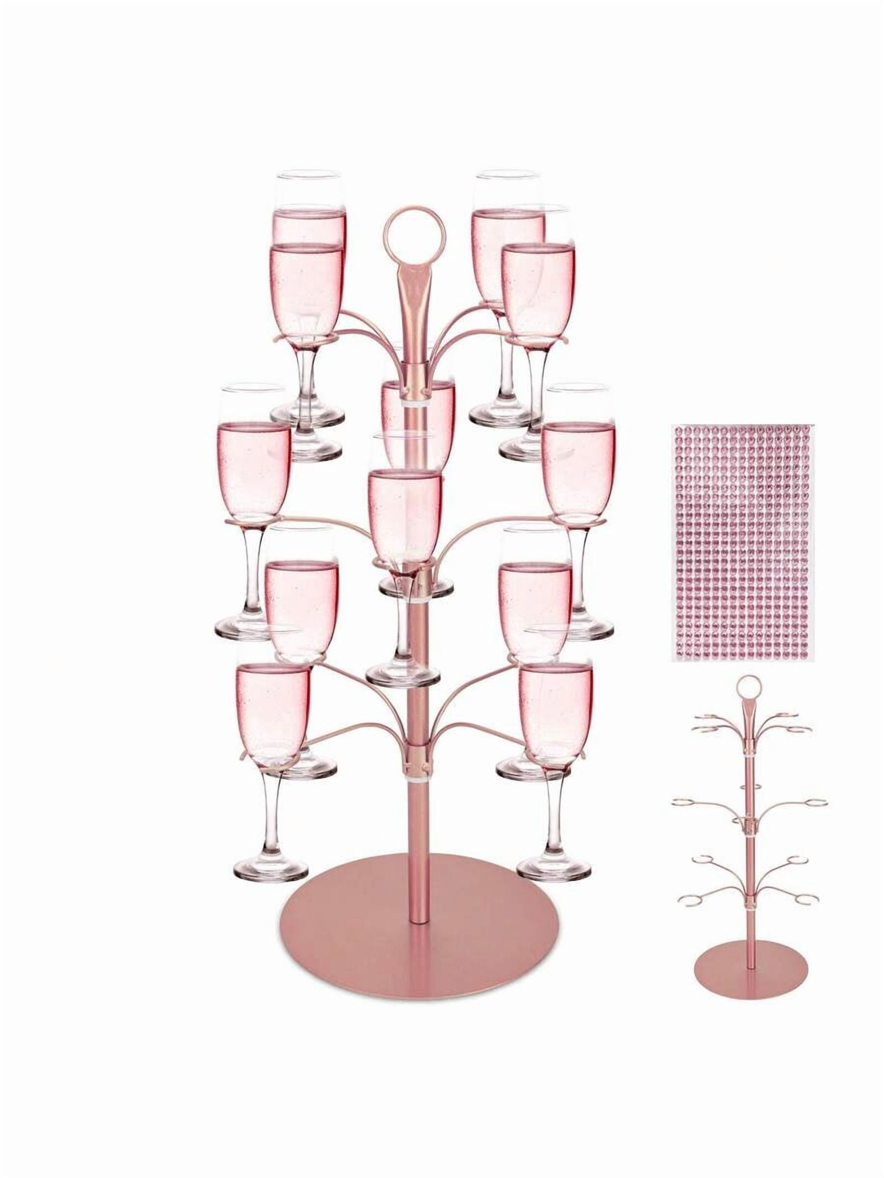 Cocktail Tree Stand For Drinks Champagne Tower Wine Glasses Holder, 3 ...