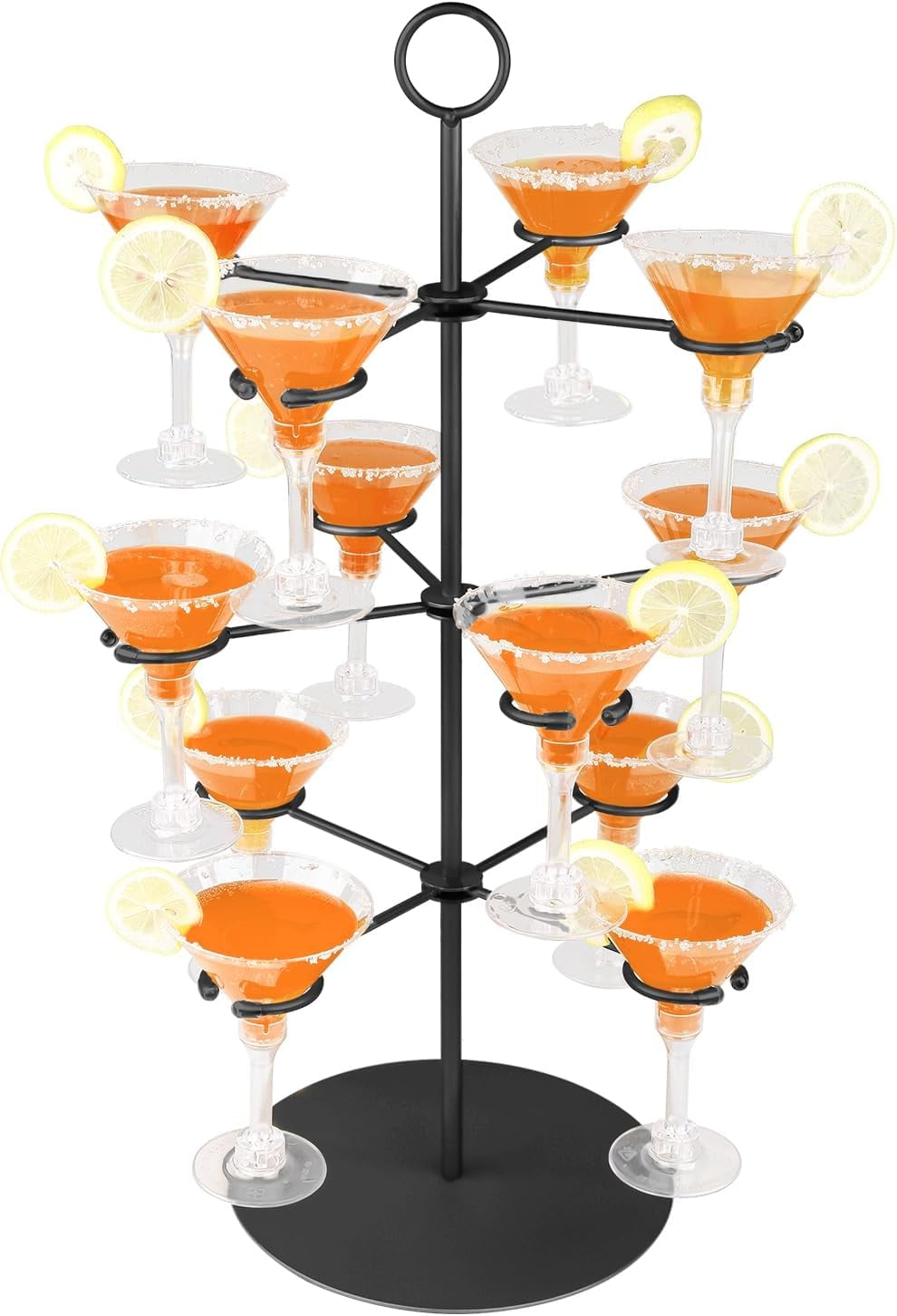 Cocktail Tree Stand for Parties Brunch,3 Tiers 12 Stand Holders Drink ...