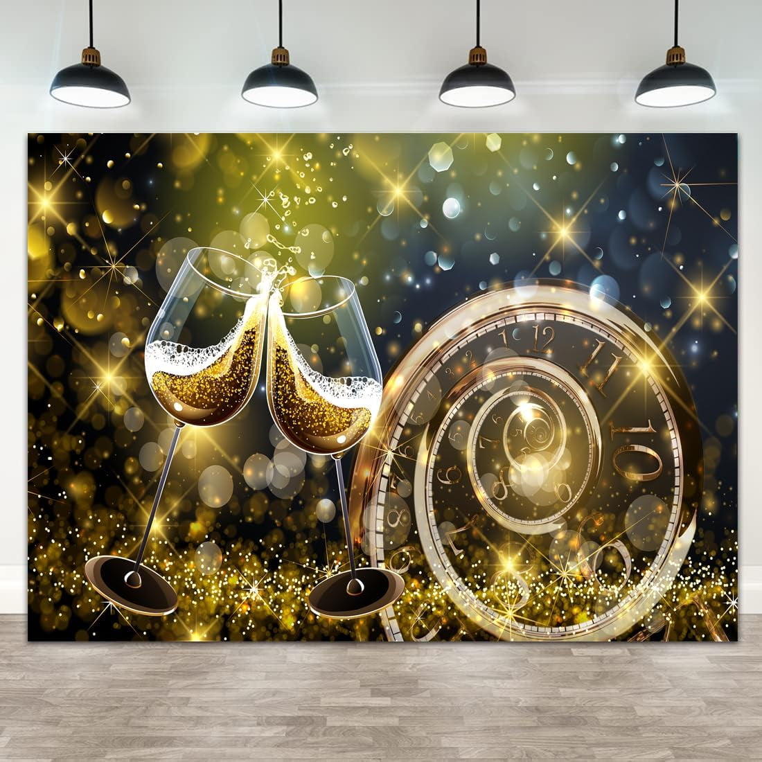 Cocktail Wine Party Photography Background Golden Backdrop Photo Booth ...