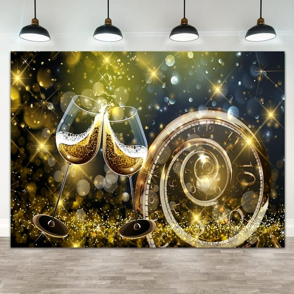 Cocktail Wine Party Photography Background Golden Backdrop Photo Booth ...