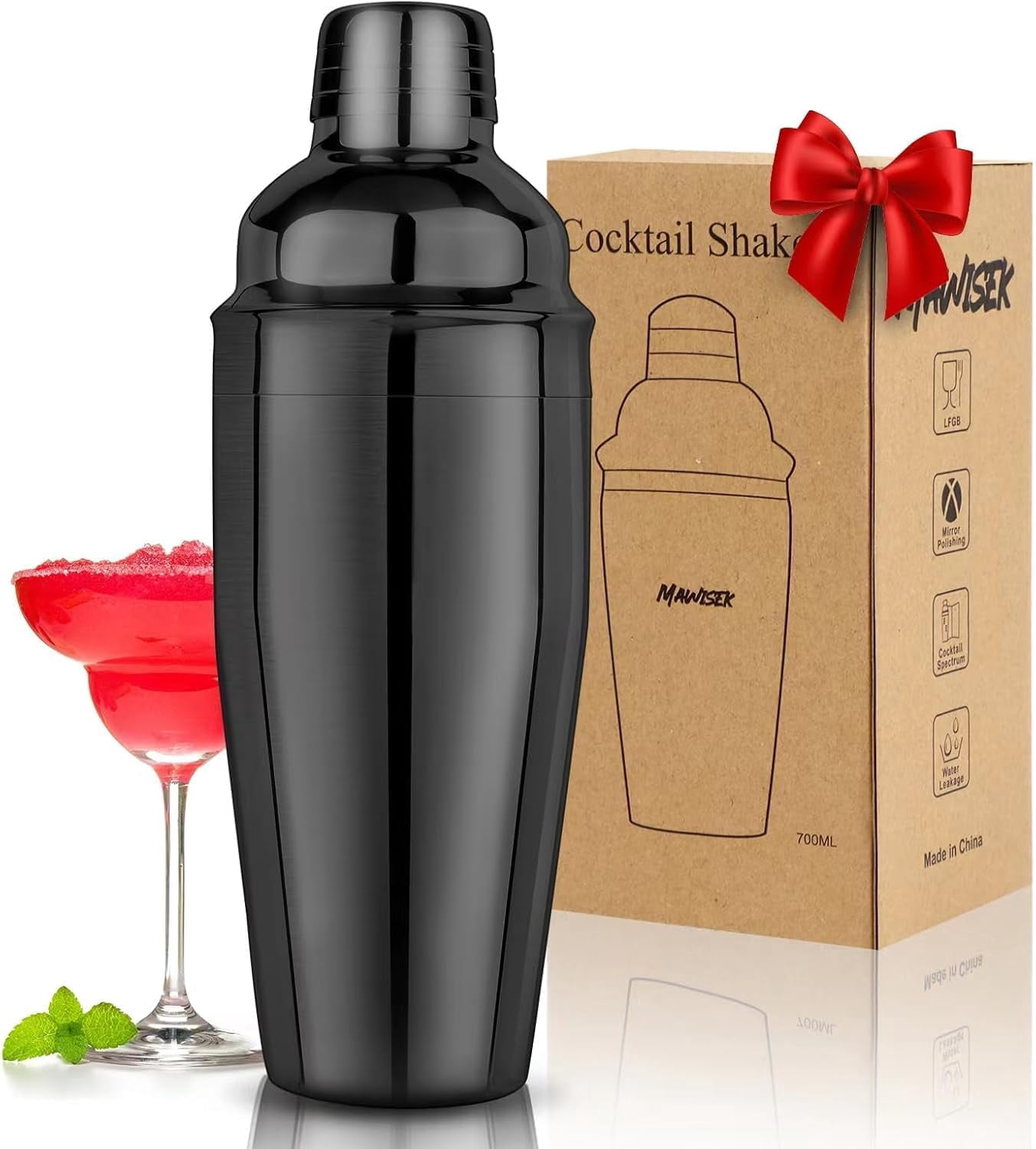 Cocktail shaker, 25 oz, martini shaker, bar shaker, drink shaker, bar ...