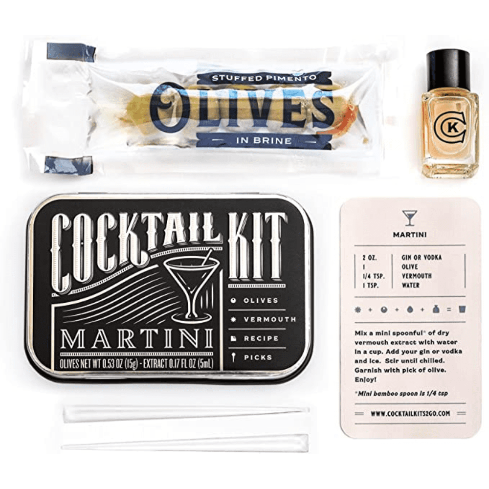 CocktailKits2Go - Martini Cocktail Travel Kit - Mixology Set Portable ...