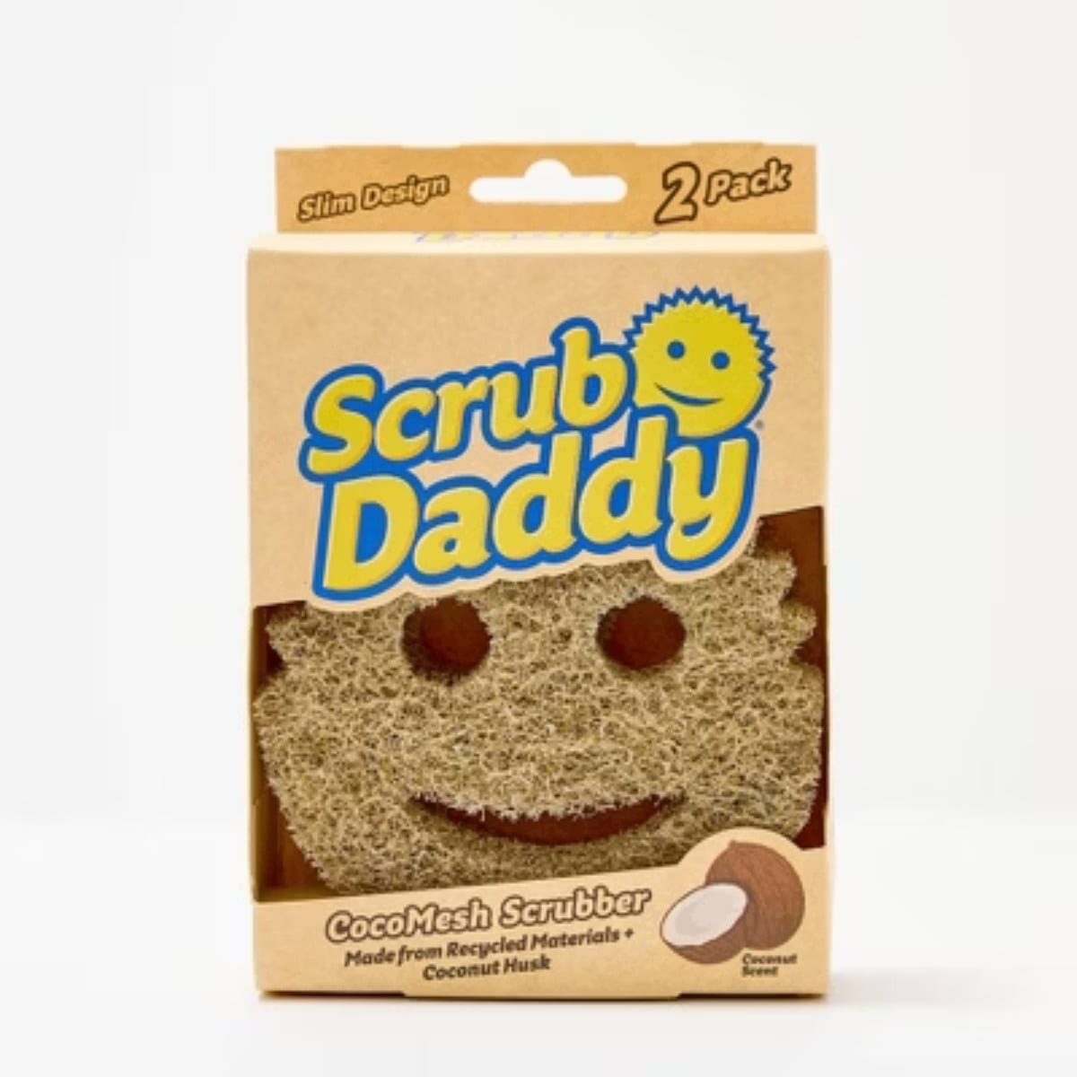 Coco Biodegradable Mesh Scrubber 2-Pack - Microplastic-Free Kitchen ...