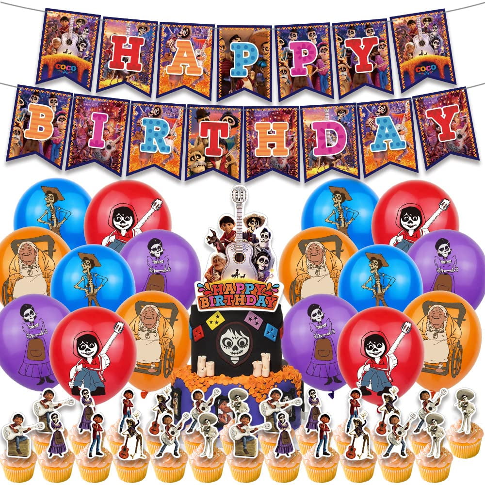 Coco Birthday Party Supplies, Coco Cartoon Themed Party Supplies MS ...