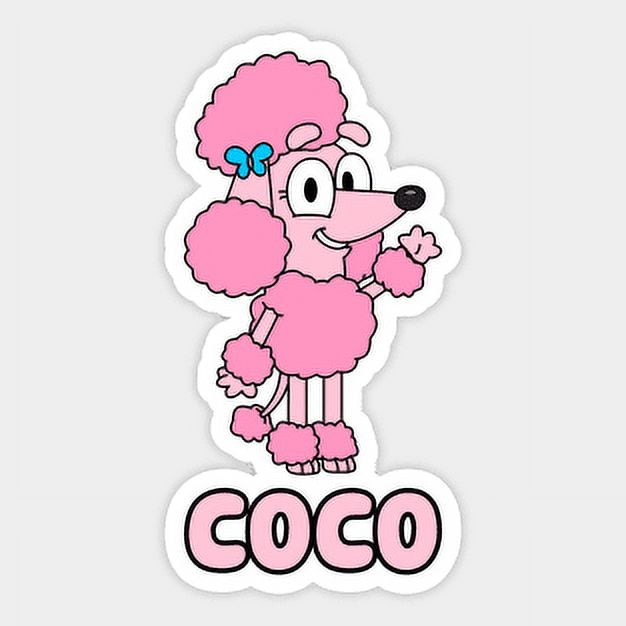Coco Bluey Friend Sticker Bluey Stickers For Kids, Bluey Stickers Party ...