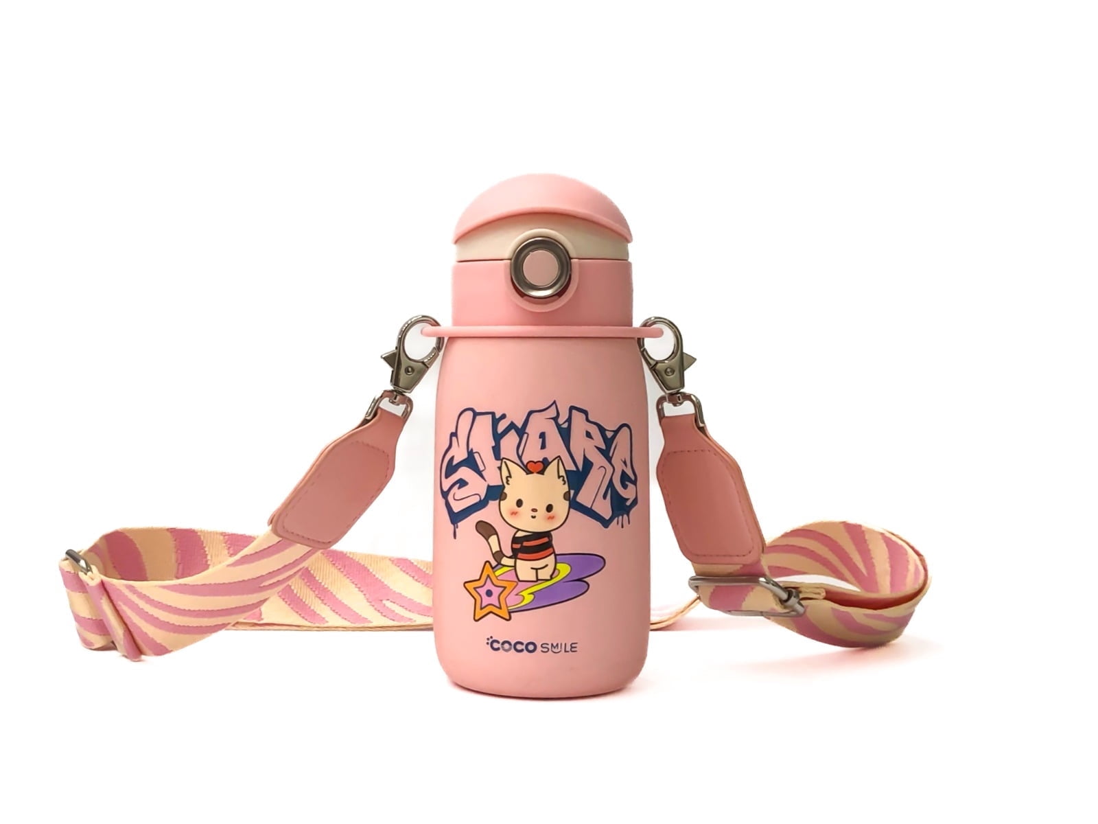 Coco Cap SHARE Straw Thermos Cup (Pink) - Walmart.com