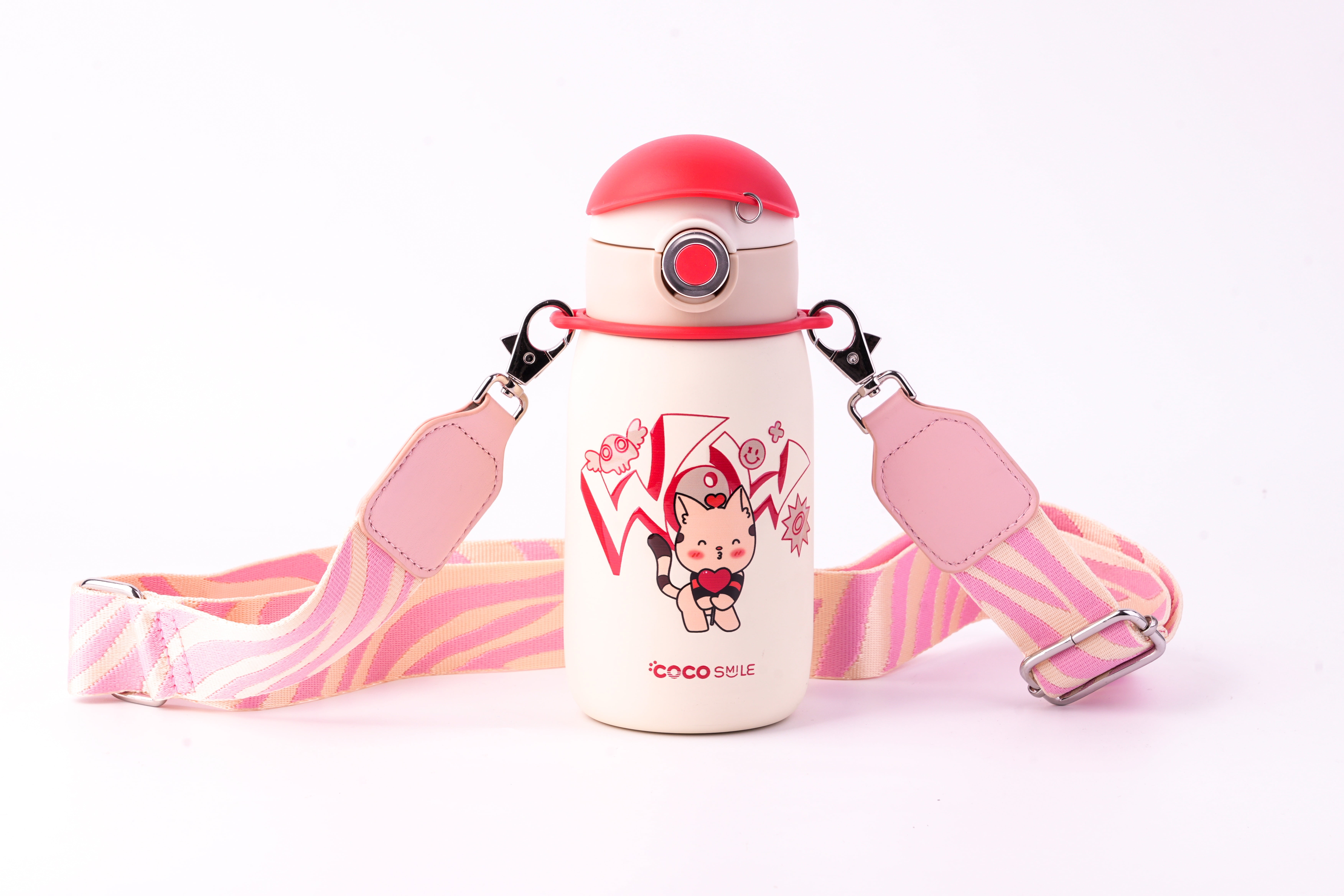 Coco Cap WOW Straw Thermos Cup (Warm White) - Walmart.com