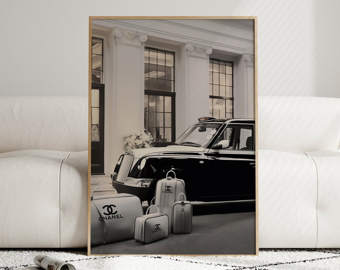 Coco Chanel Wall Decor, Black And White Luxury Print, Luxury Fashion ...