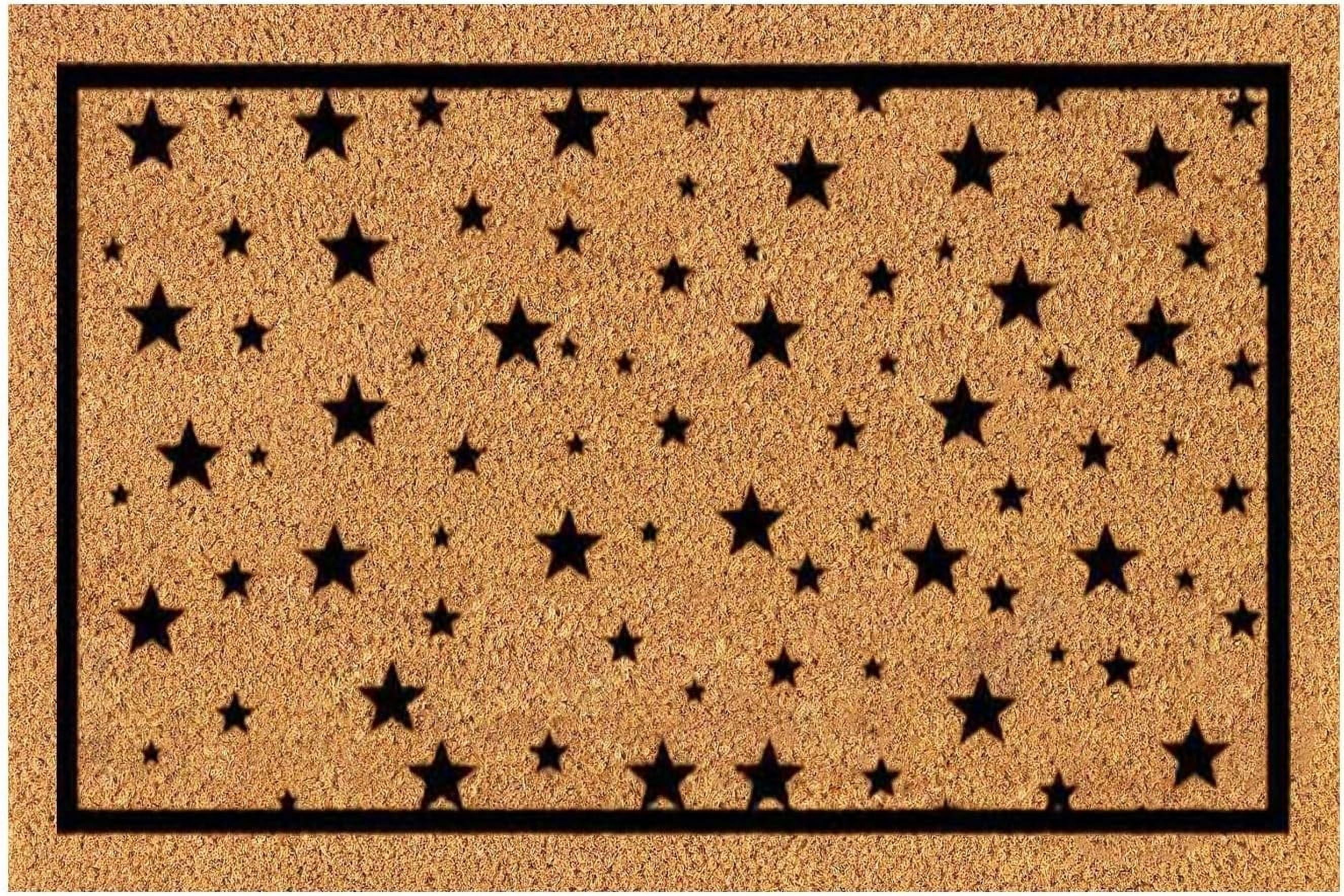 Coco Coir Mat Nonslip Summer Tropical Palm Leaf Coir Front Door Star ...
