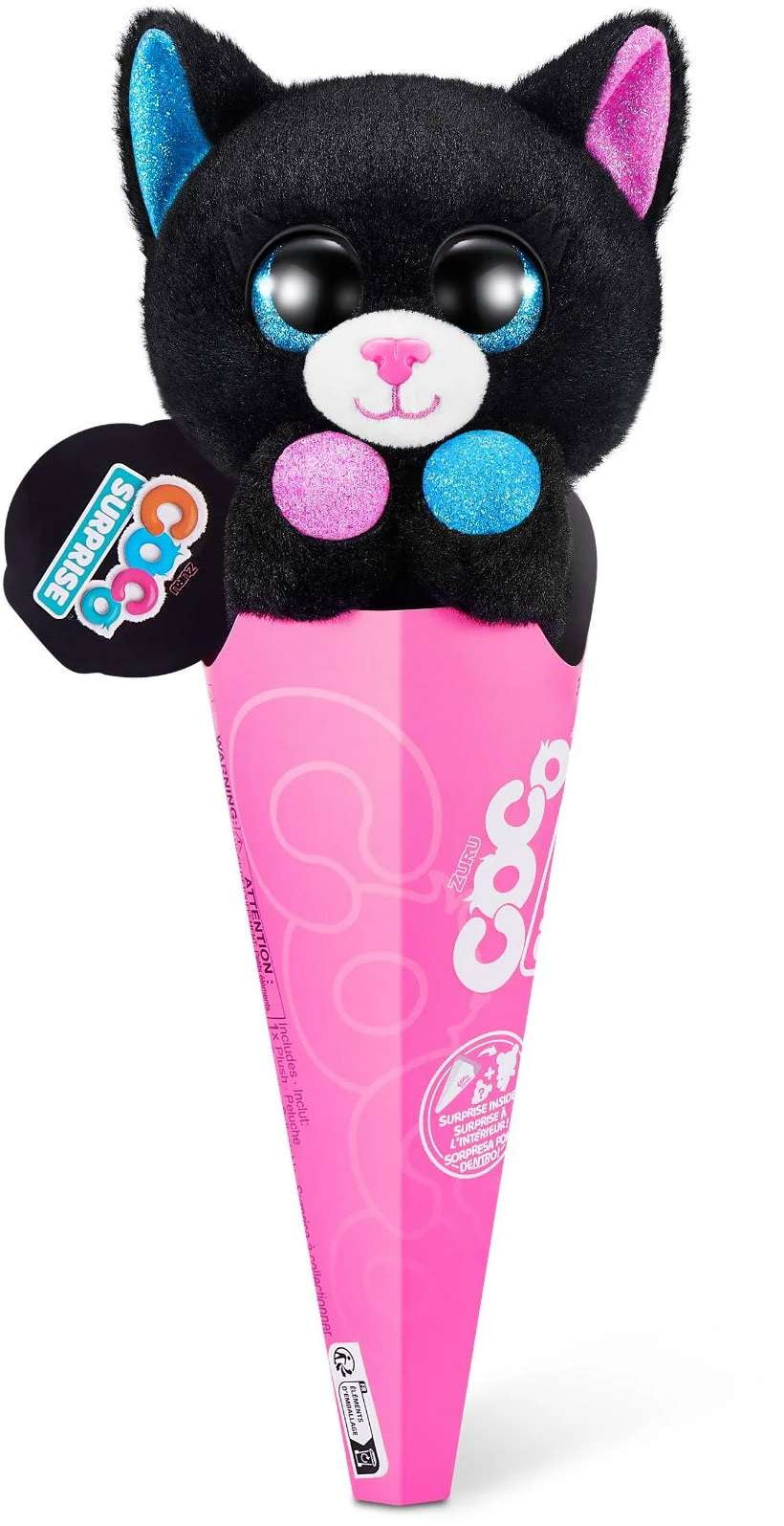 Coco Cones Neon Series Luna Plush (Black) - Walmart.com