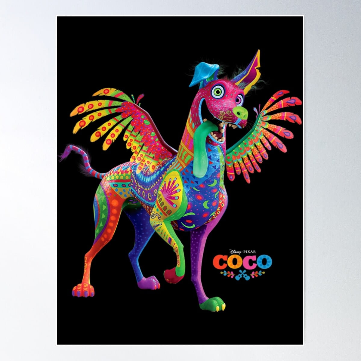 Coco Dante Alebrije Spirit Animal Poster Wall Art, Modern Wall Decor ...