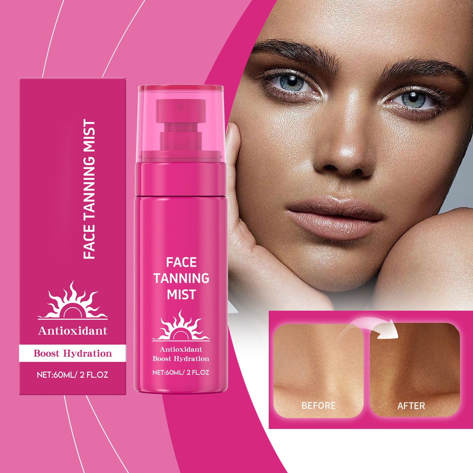 Coco & Eve Antioxidant Face Tanning Micromist. Sunless Self Tanning ...