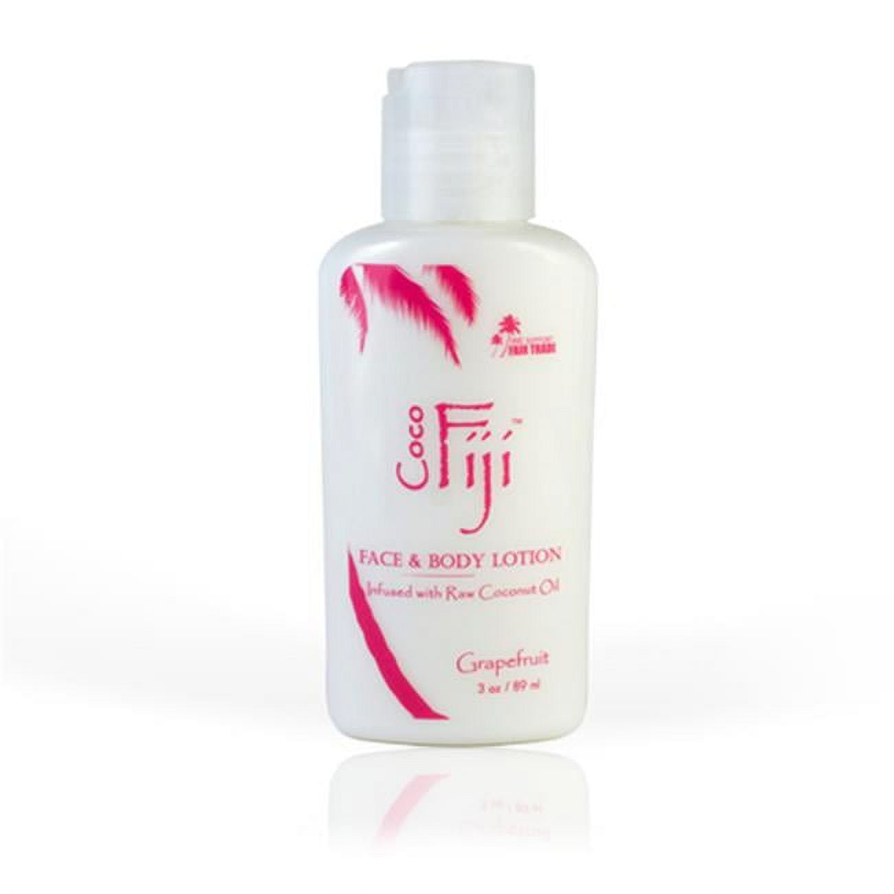 Coco Fiji 3 oz Infused Face & Body Lotion with Raw Coconut Oil, Pink ...