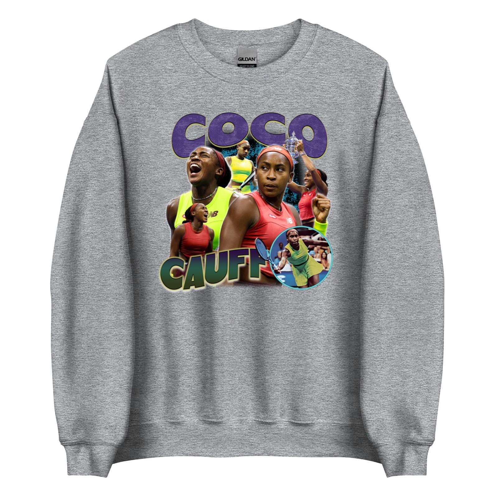 Coco Gauff Shirt Vintage Coco Gauff Graphic Tee Bootleg 90s Style Oversized T-Shirt Unisex Gifts ...