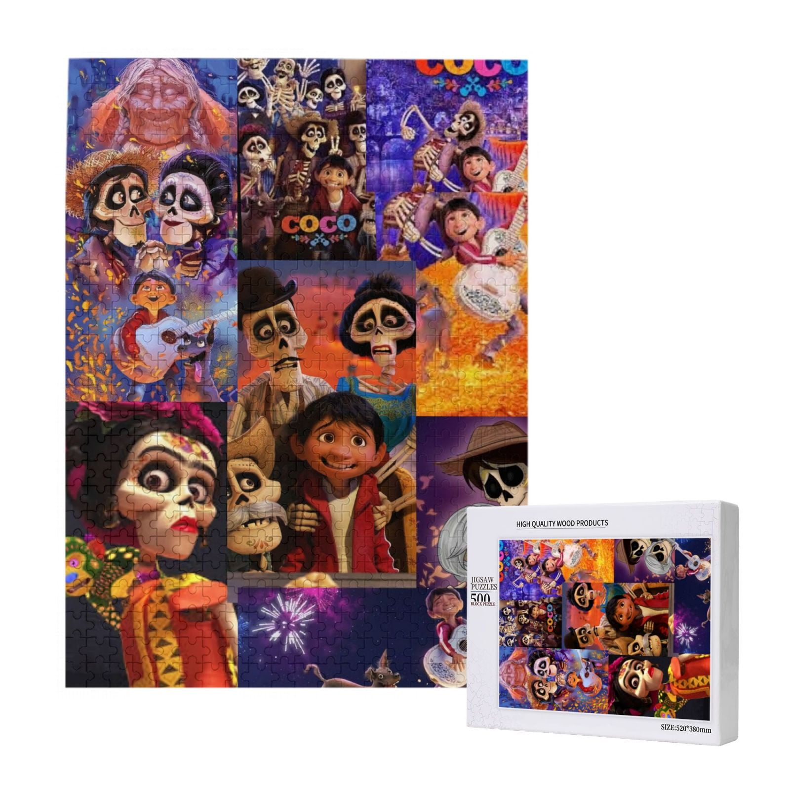 Coco Jigsaw Puzzles 300/500/1000 Pieces Wooden Puzzles Gift for Adults ...