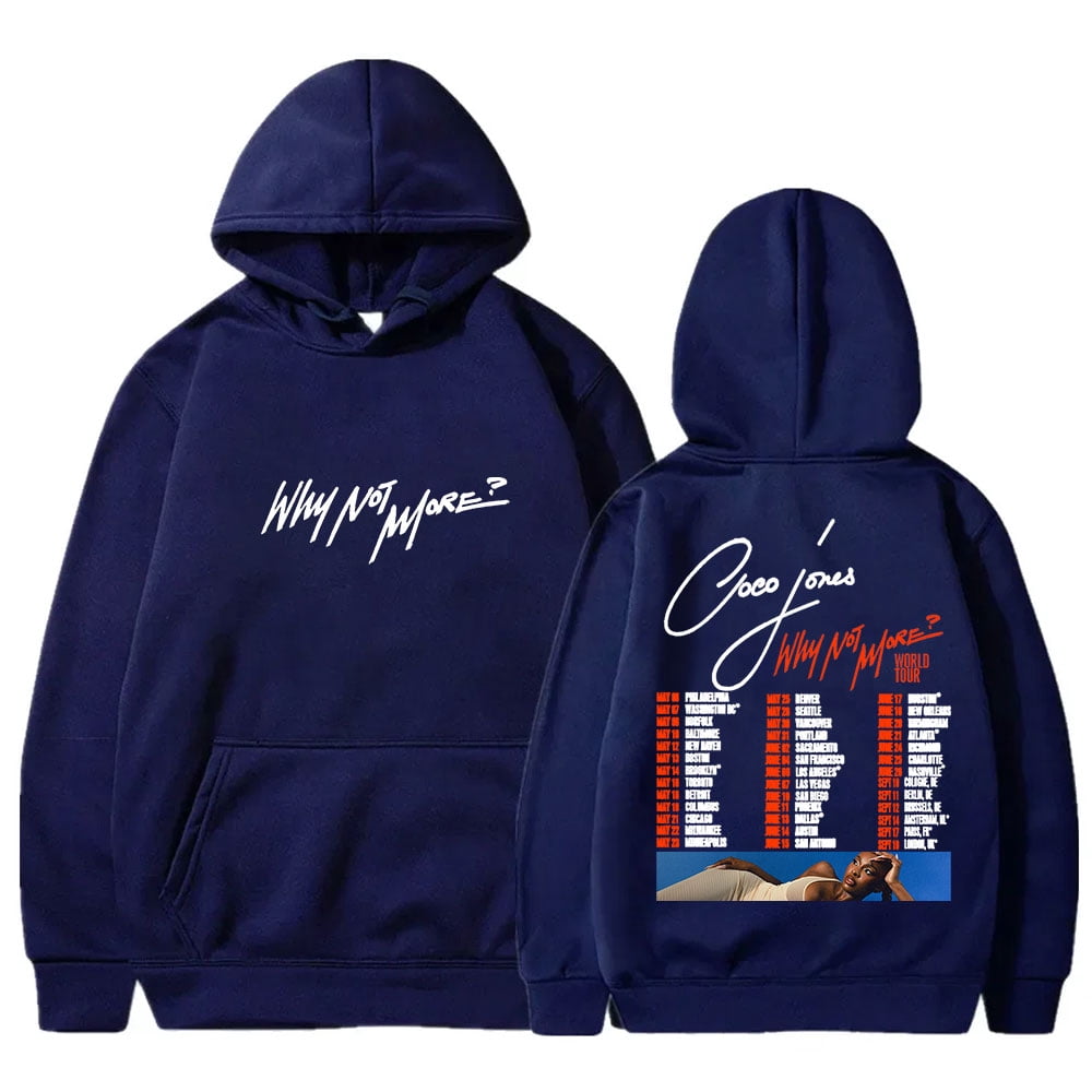 Coco Jones Why Not More Tour Merch Hoodies Cosplay Unisex HipHop Long ...