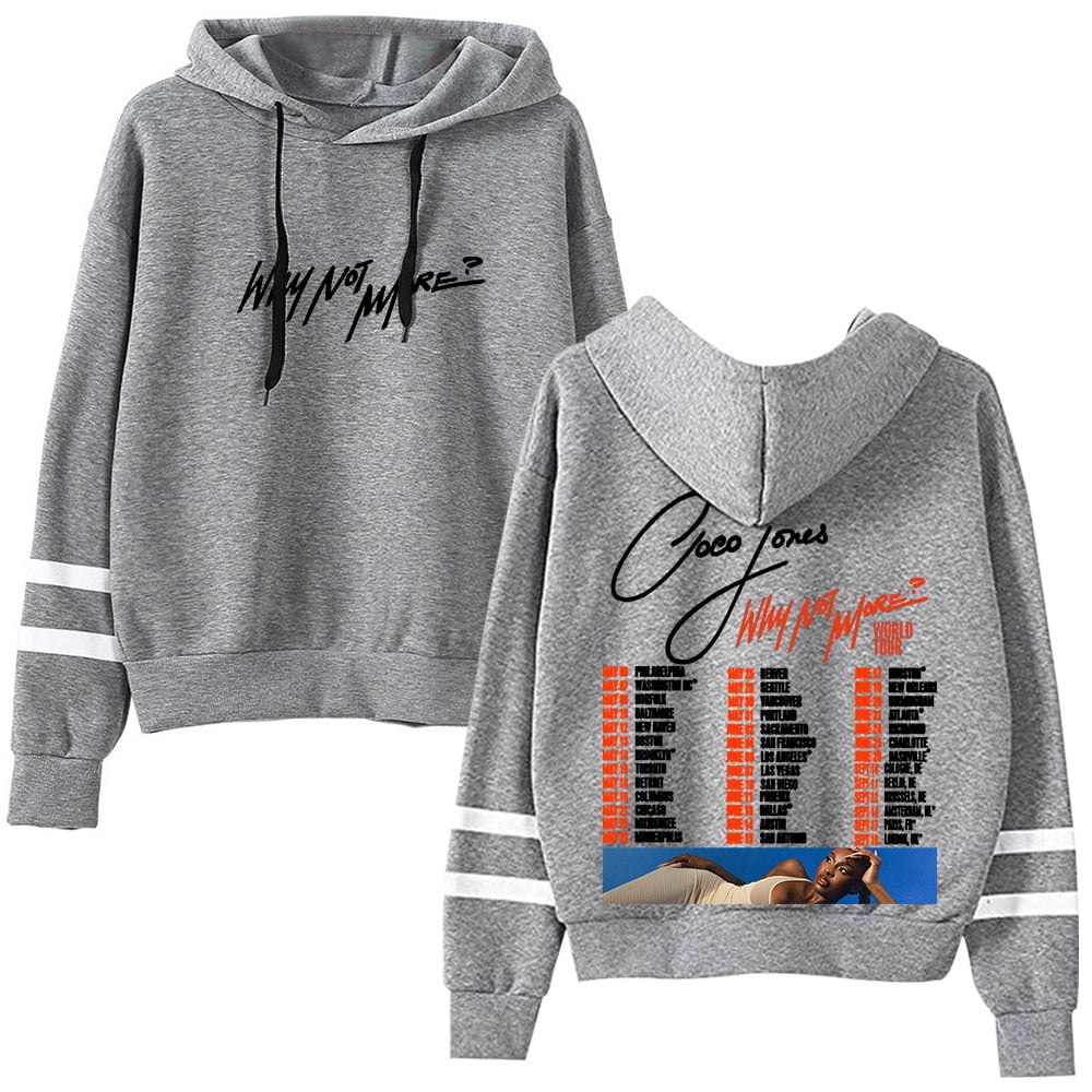 Coco Jones Why Not More Tour Merch Pullovers Pocketless Parallel Bars ...