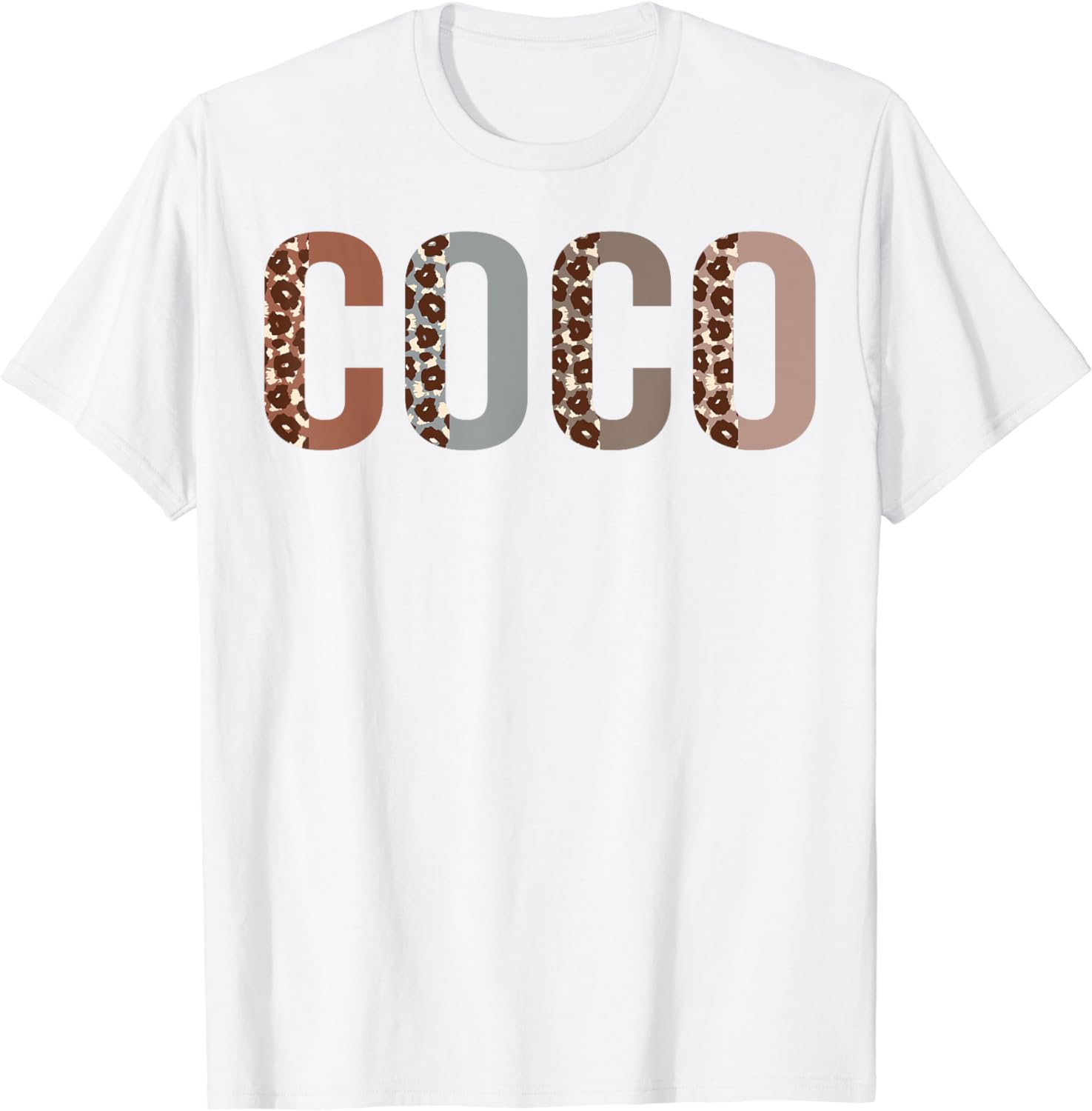 Coco Leopard Print Mom Cute Mothers Day Funny Grandma T-Shirt - Walmart.com