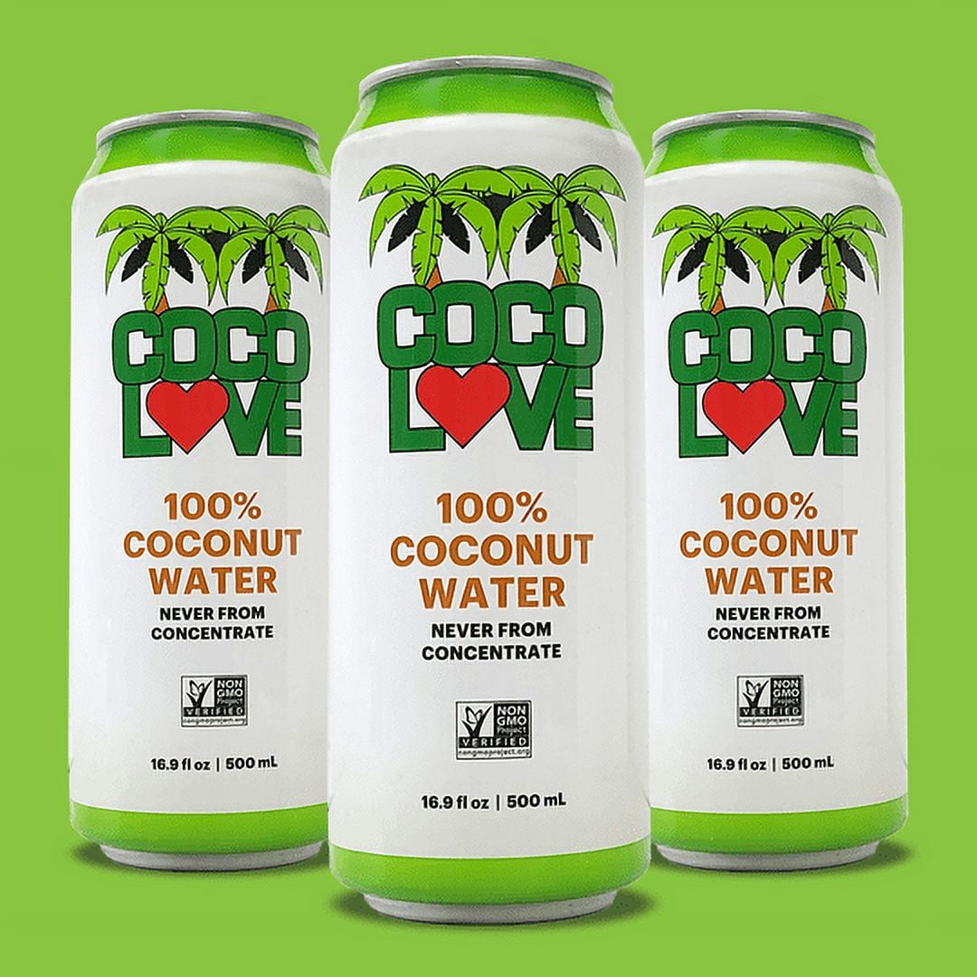 Coco Love Coconut Water, 16.9 fl oz, 12 Pack Count, Liquids - Walmart.com