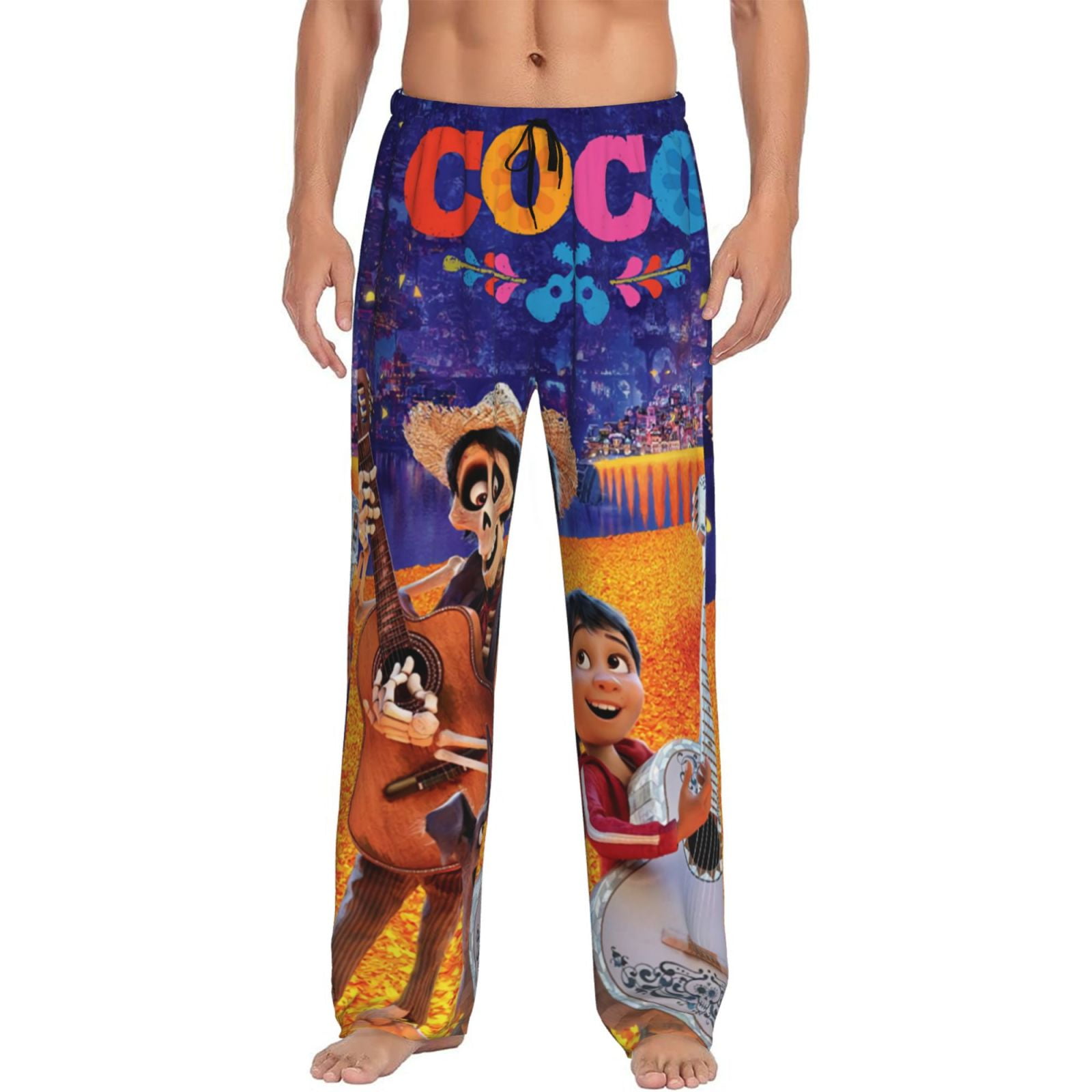 Coco Men's Pajama Pant Soft Comfy Lounge Pj Bottoms Loose Elastic ...