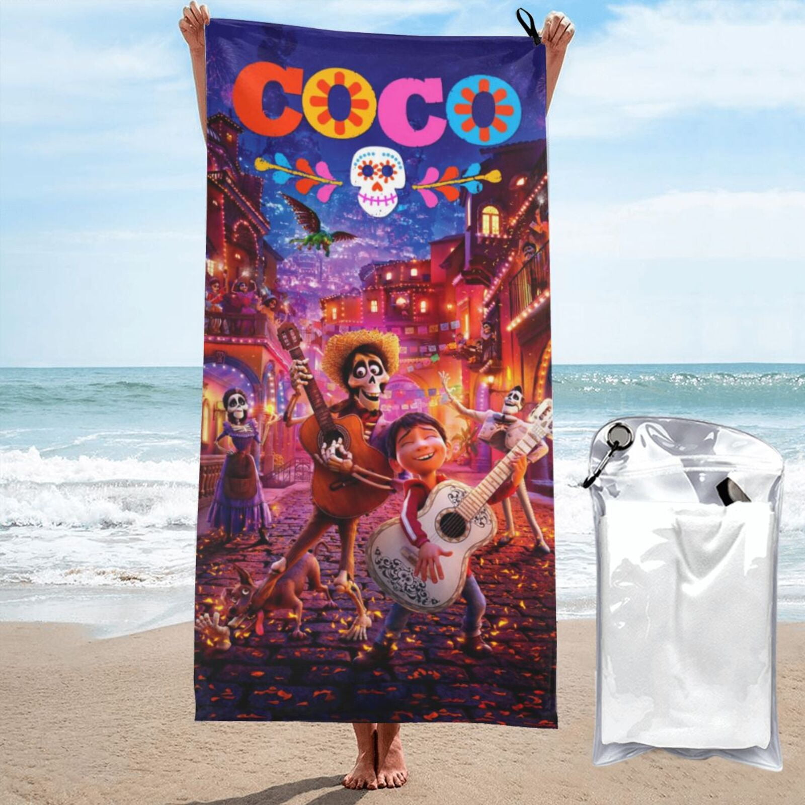 Coco Microfiber Oversized Lightweight Beach Towel 31.5"x63" Sand Free ...