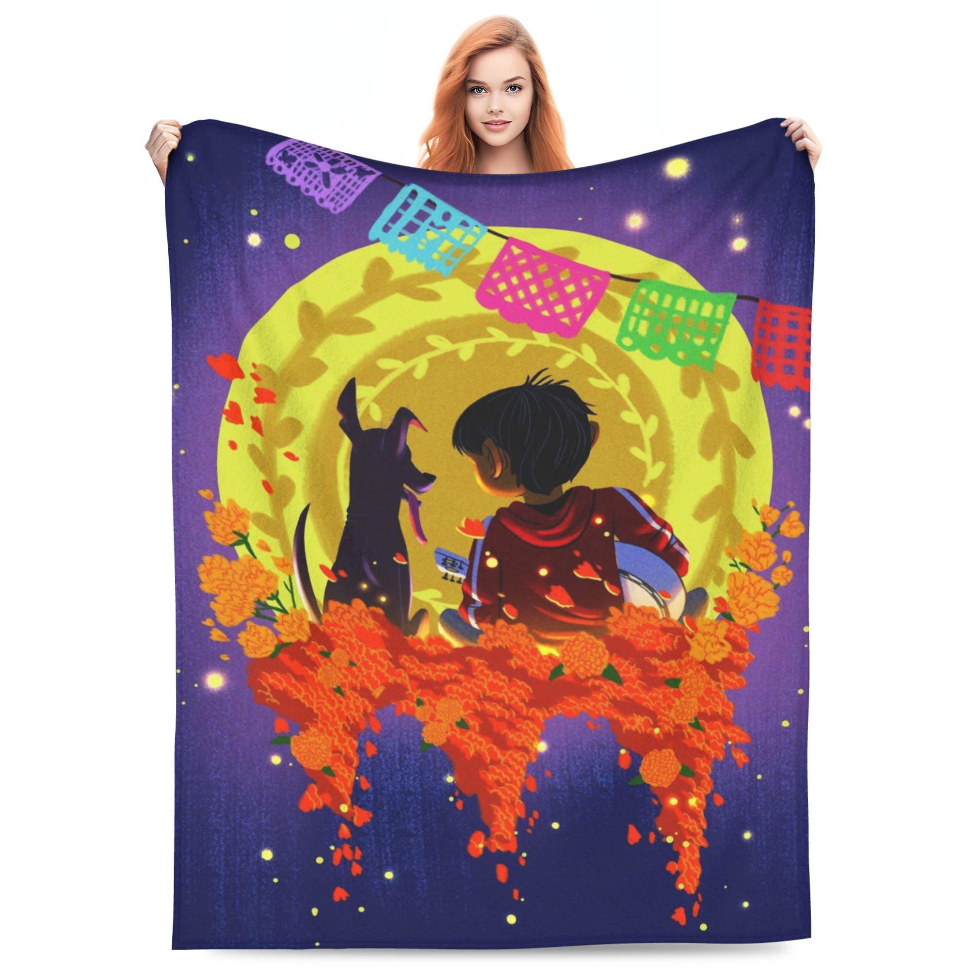 Coco Movie Bed Blanket 3D Printed Throw Blanket Lightweight Super Soft ...