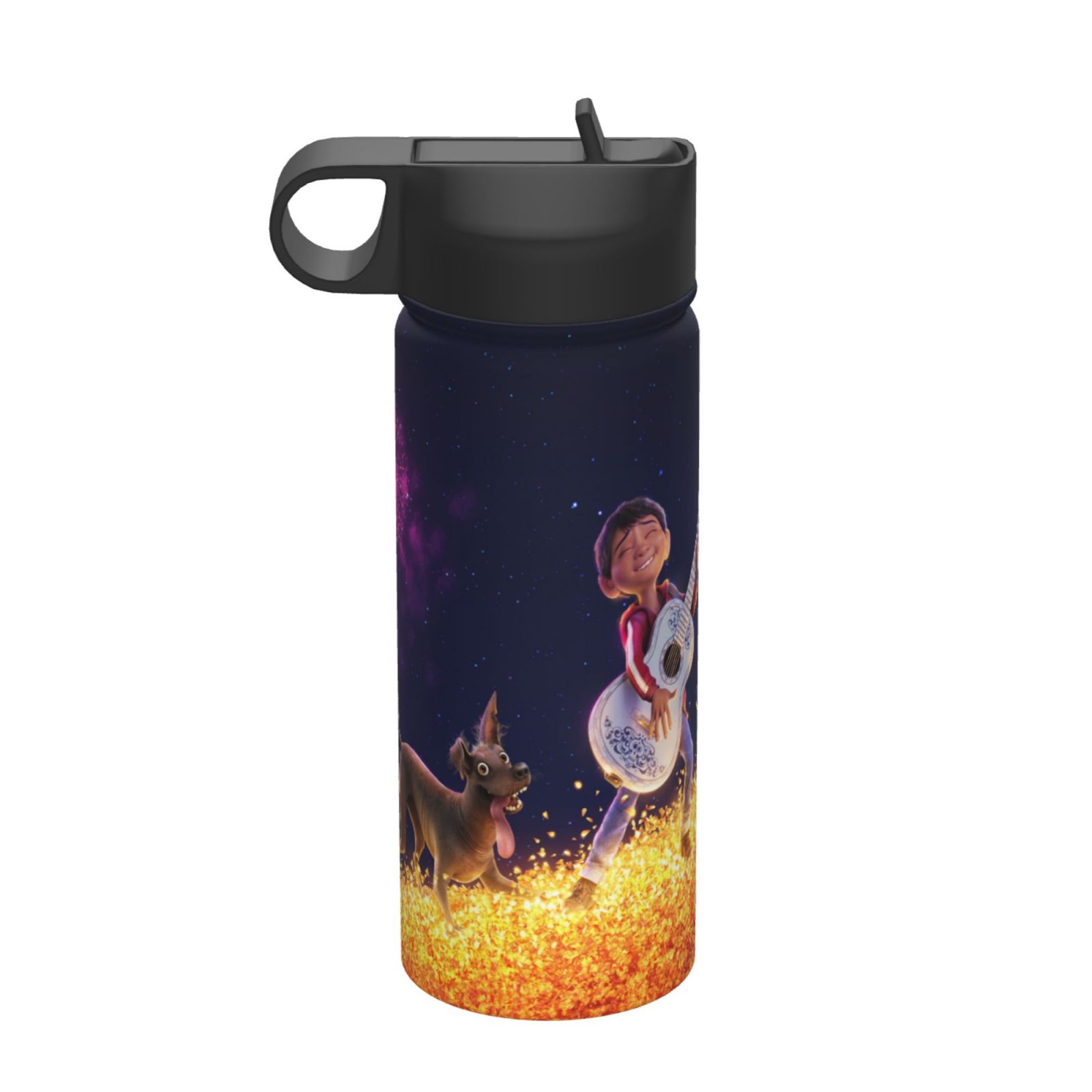 Coc Movie Insulated Water Bottle with Straw Stainless Steel Vacuum Kids ...