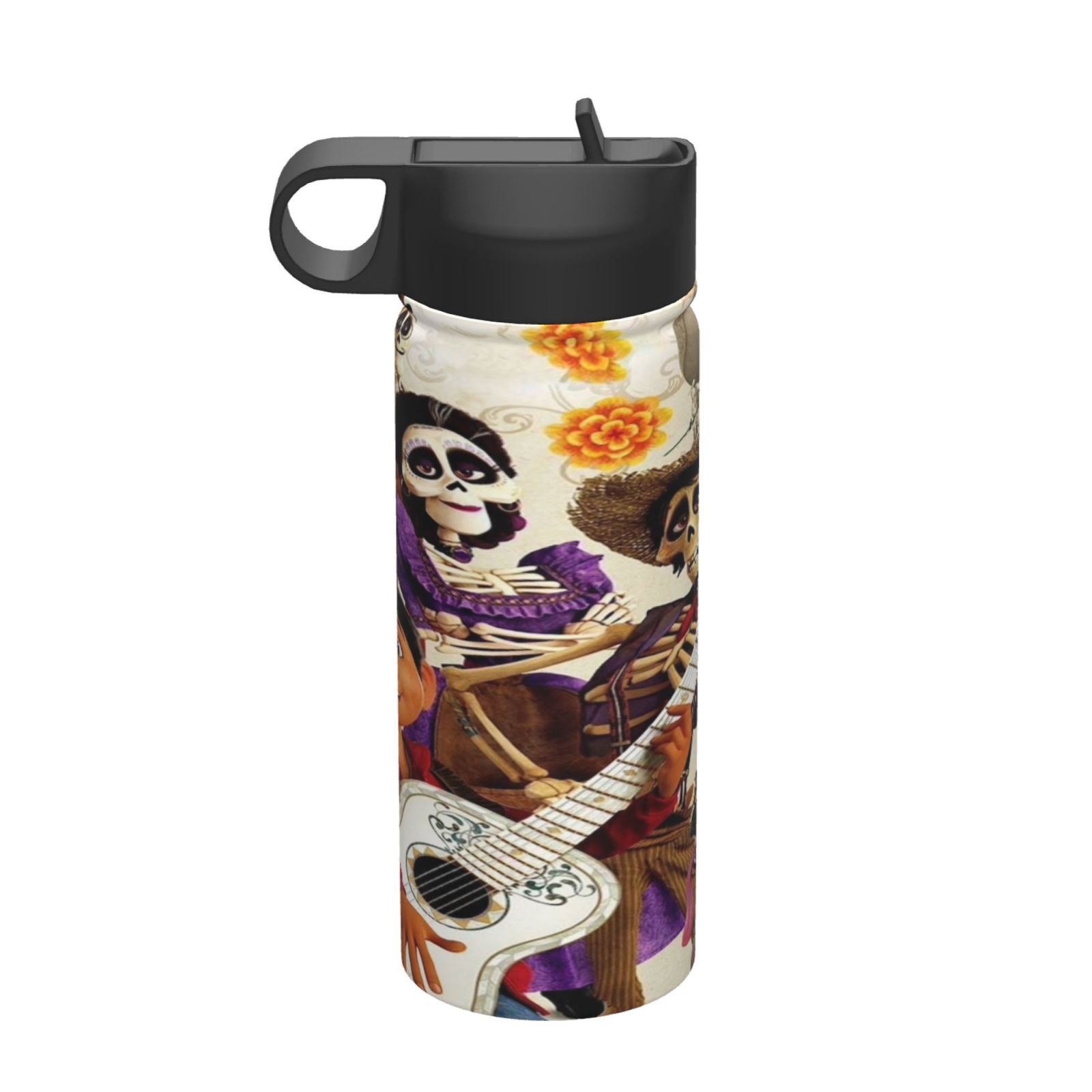 Coc Movie Insulated Water Bottle with Straw Stainless Steel Vacuum Kids ...