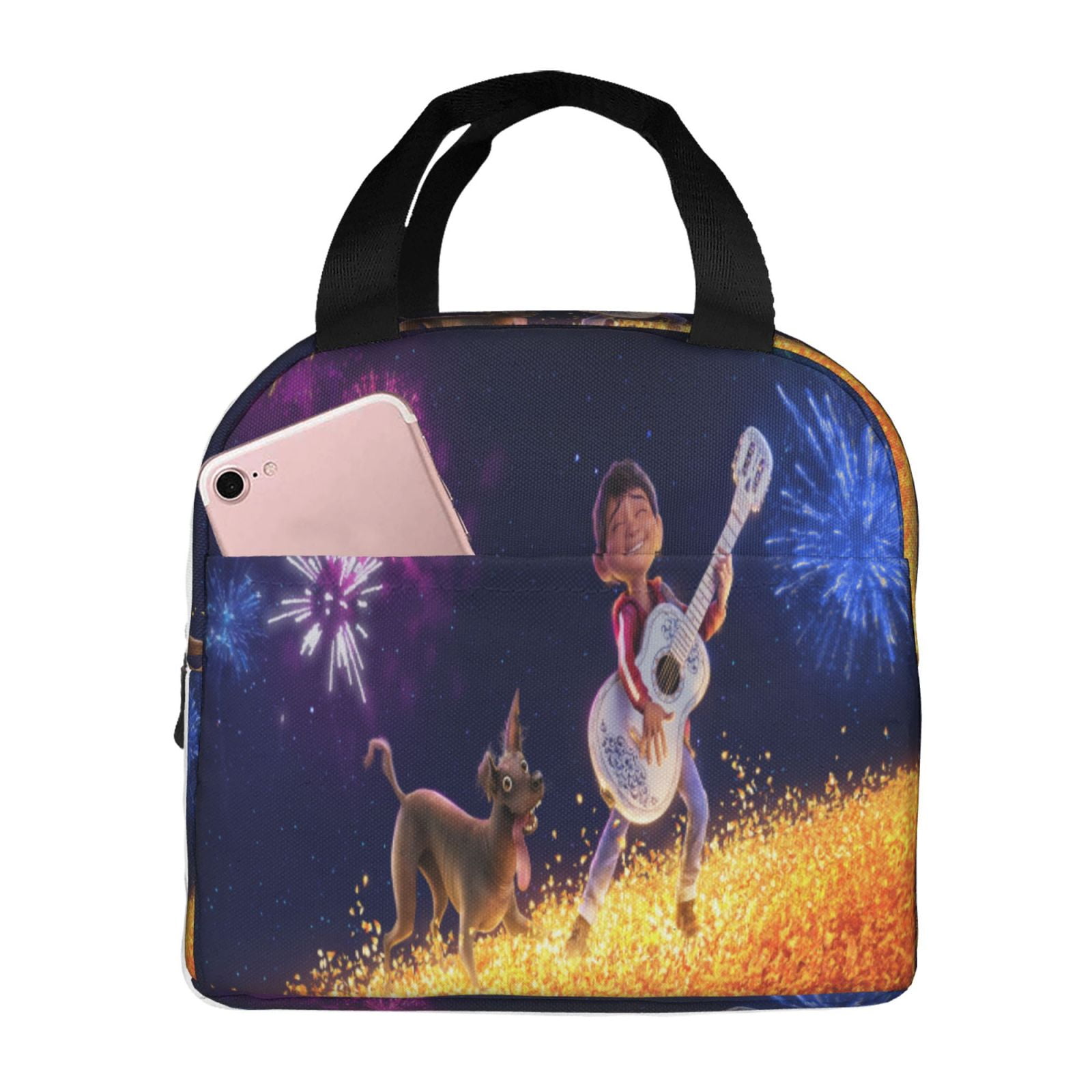 Coco Movie Lunch Bag Insulated Lunch Box Reusable Cooler Cartoon Lunch ...