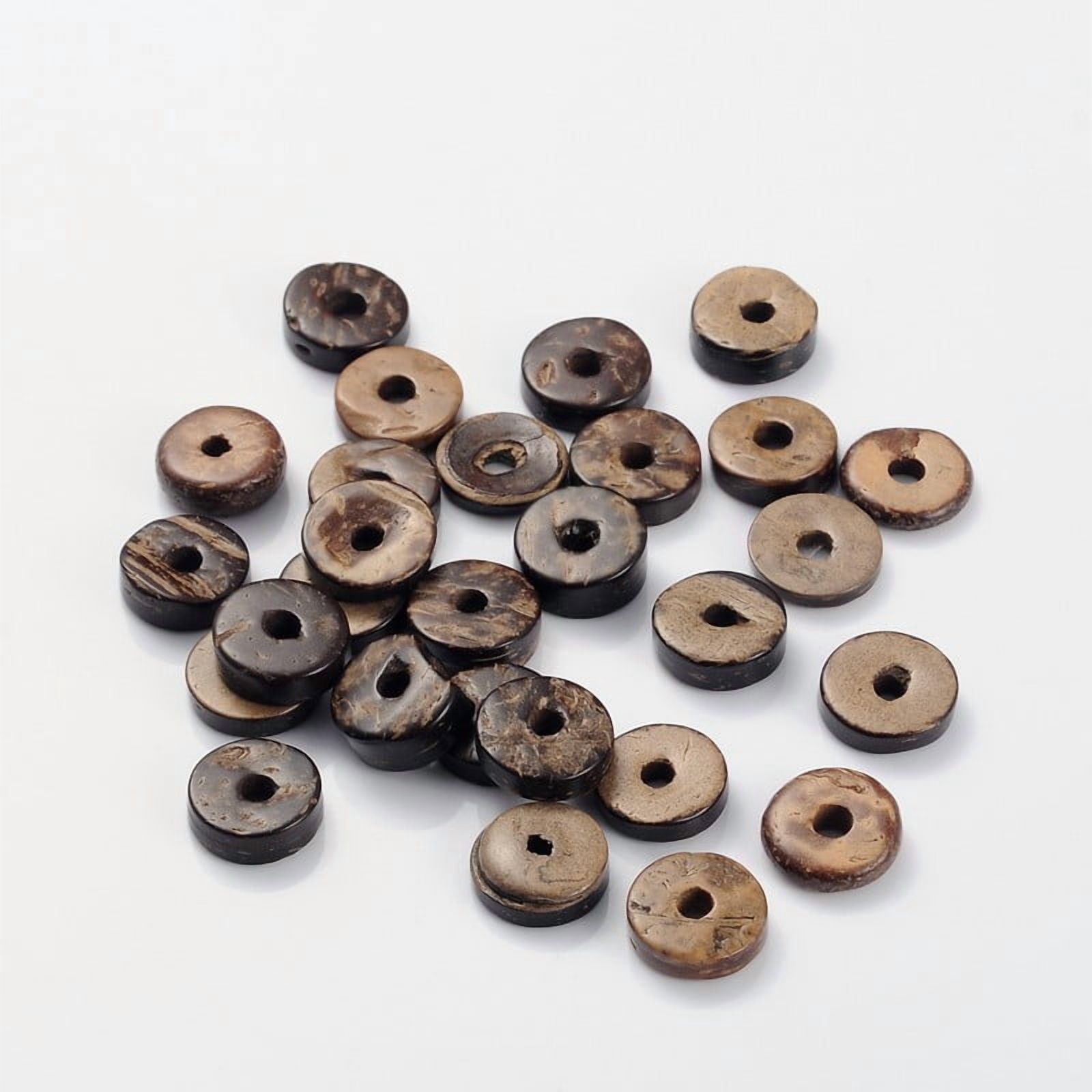 Coco Nut Beads Donut Brown 12mm 1000pcs/500g - Walmart.com