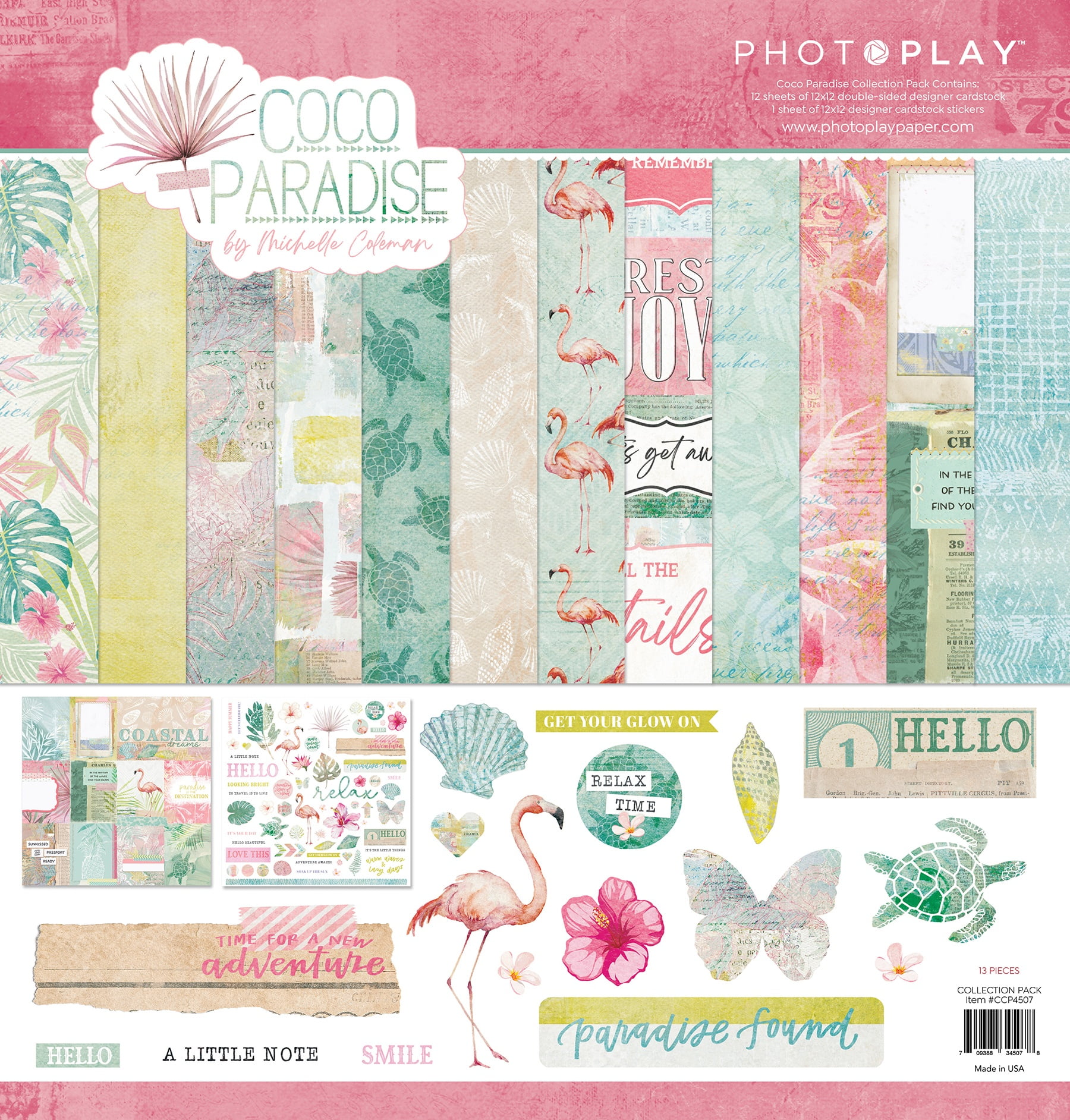 Coco Paradise Collection - 12 x 12 Collection Pack - Walmart.com