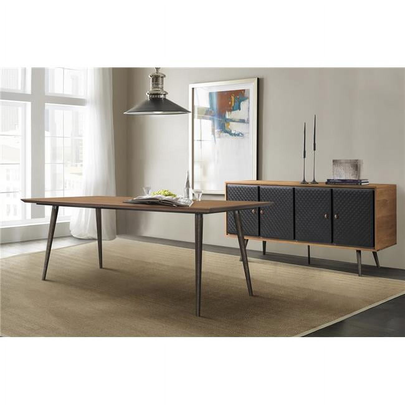Coco Rustic 2 Piece Set with Dining Table & Sideboard in Balsamico ...