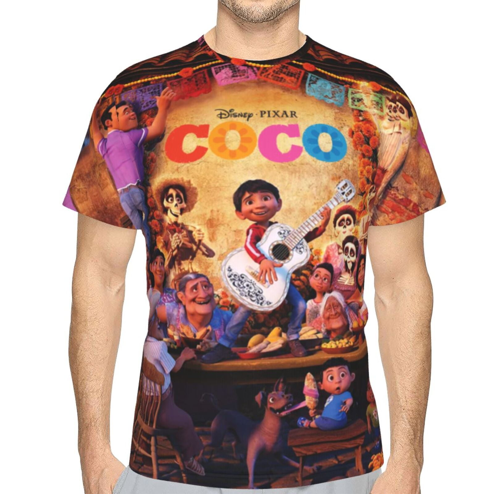 Coco Shirt 3d Printed T Shirt Crewneck Short Sleeve Top Tees For Mens - Walmart.com