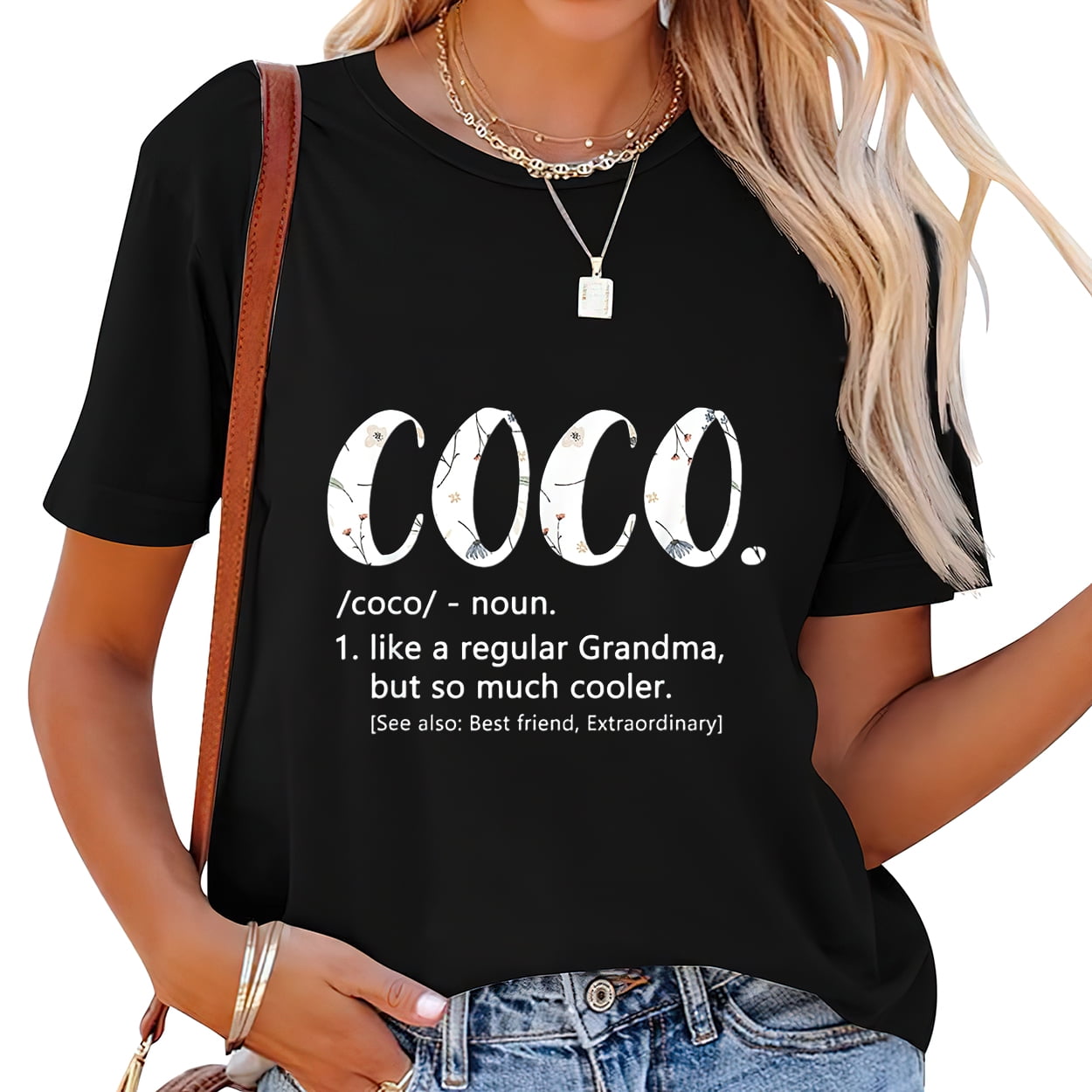 Coco Shirts for Women Mothers Day idea Cute Grandma Coco T-Shirt - Walmart.com