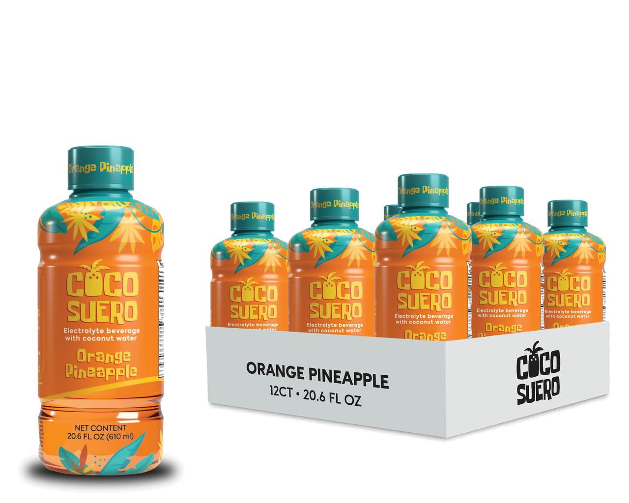 Coco Suero Electrolyte Coconut Water – 12-Pack | 100 Calories, Fat-Free ...