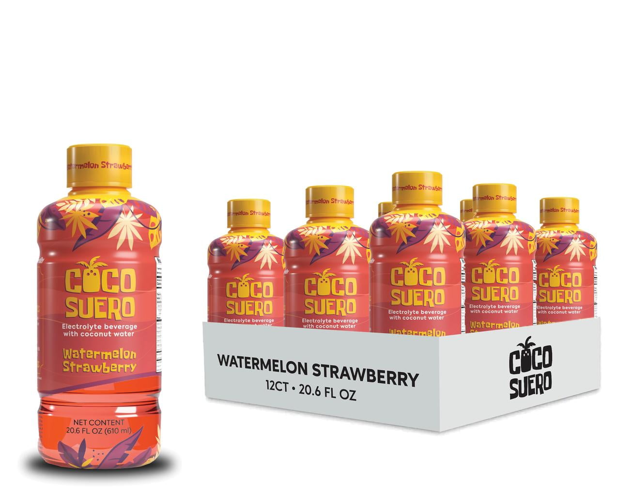 Coco Suero Electrolyte Coconut Water – 12-Pack | 100 Calories, Fat-Free, Packed with B3, B6, B12 ...