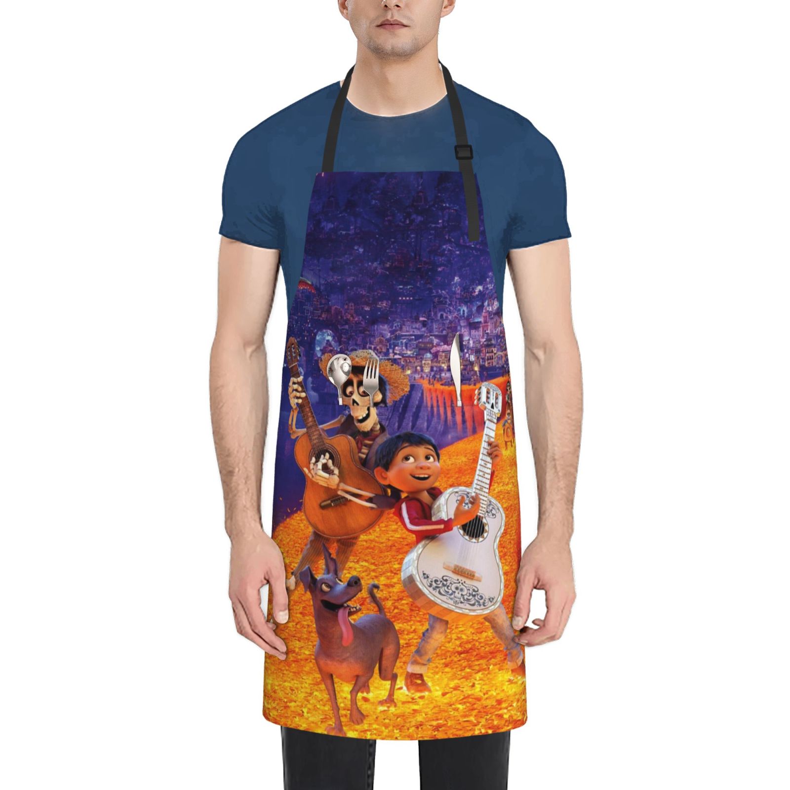 Coco Waterproof Cooking Aprons, Adjustable Bib Soft Chef Apron With 2 ...