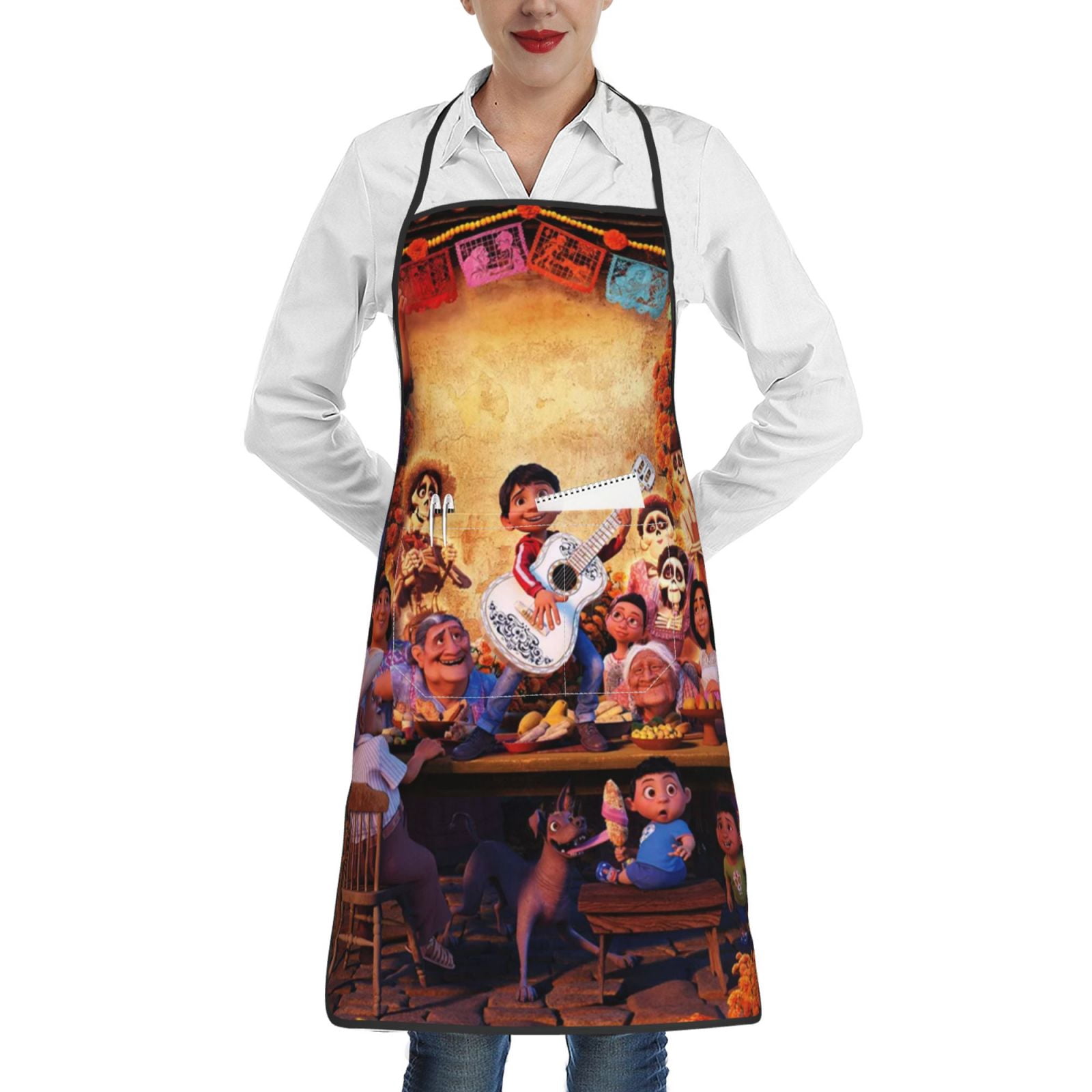 Coco Waterproof Cooking Aprons, Adjustable Bib Soft Chef Apron With 2 ...